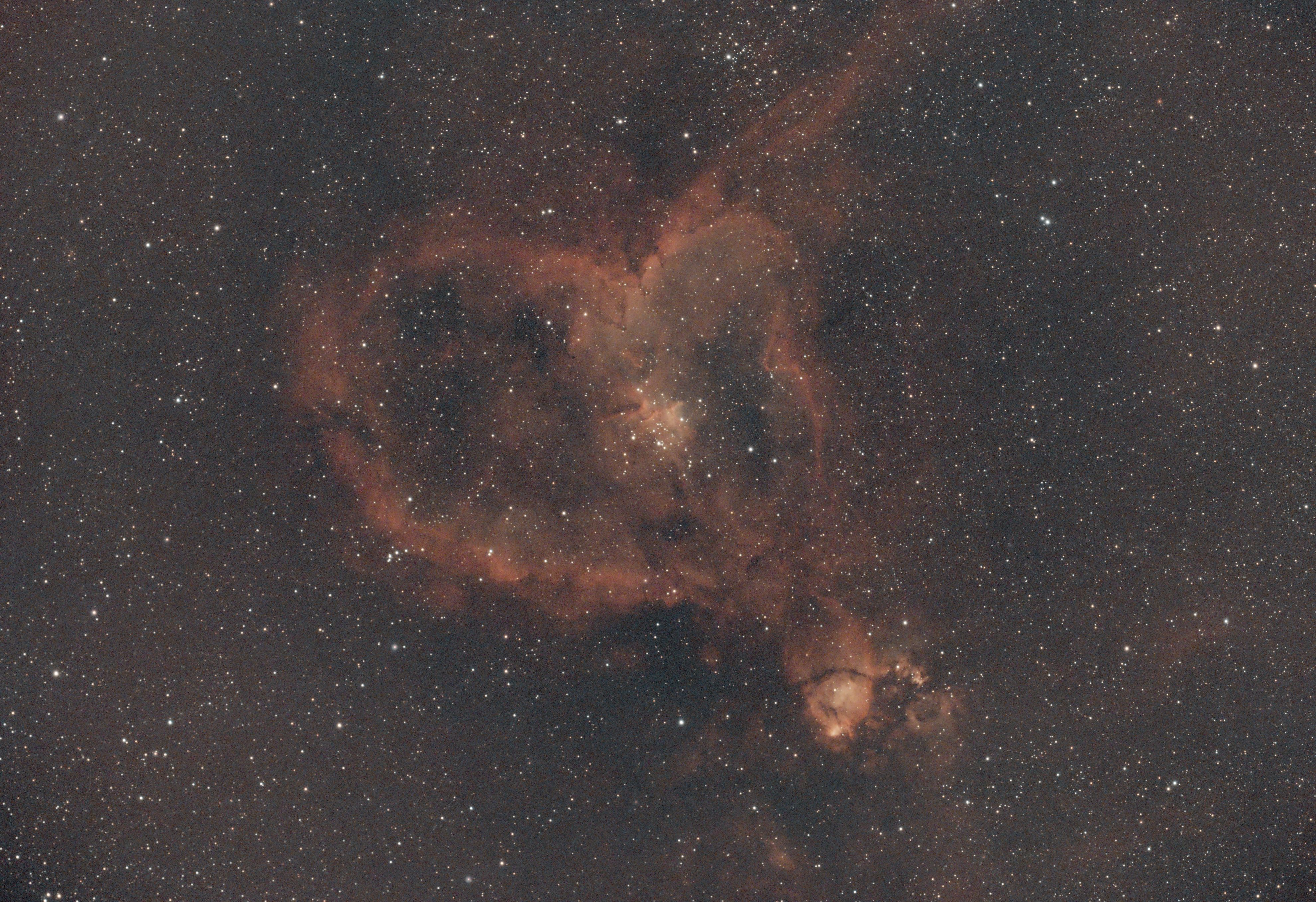 Stunning View of Heart Nebula in Space · Free Stock Photo