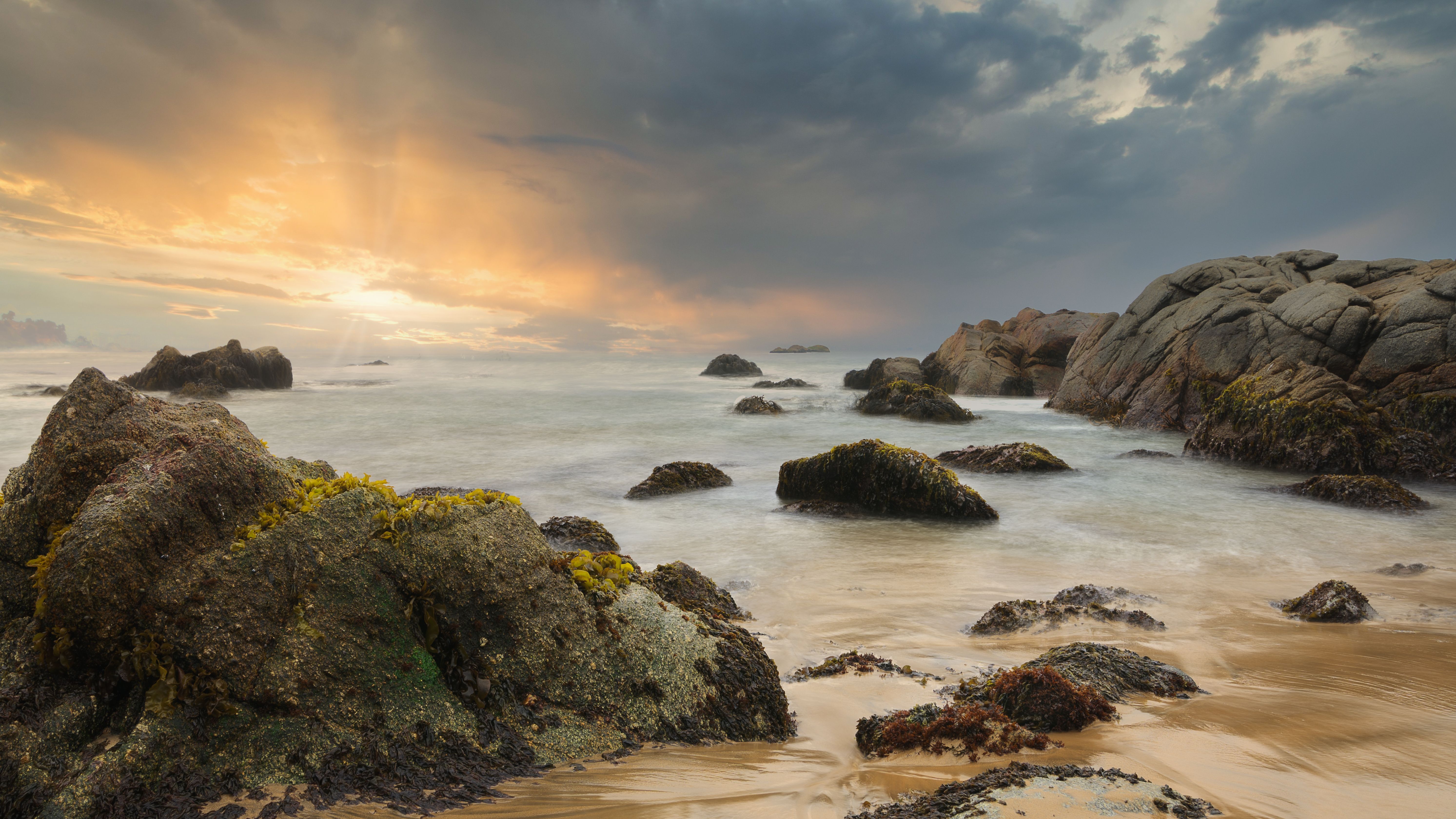 Landscape Photography of Mountain Beside Beach Shoreline · Free Stock Photo