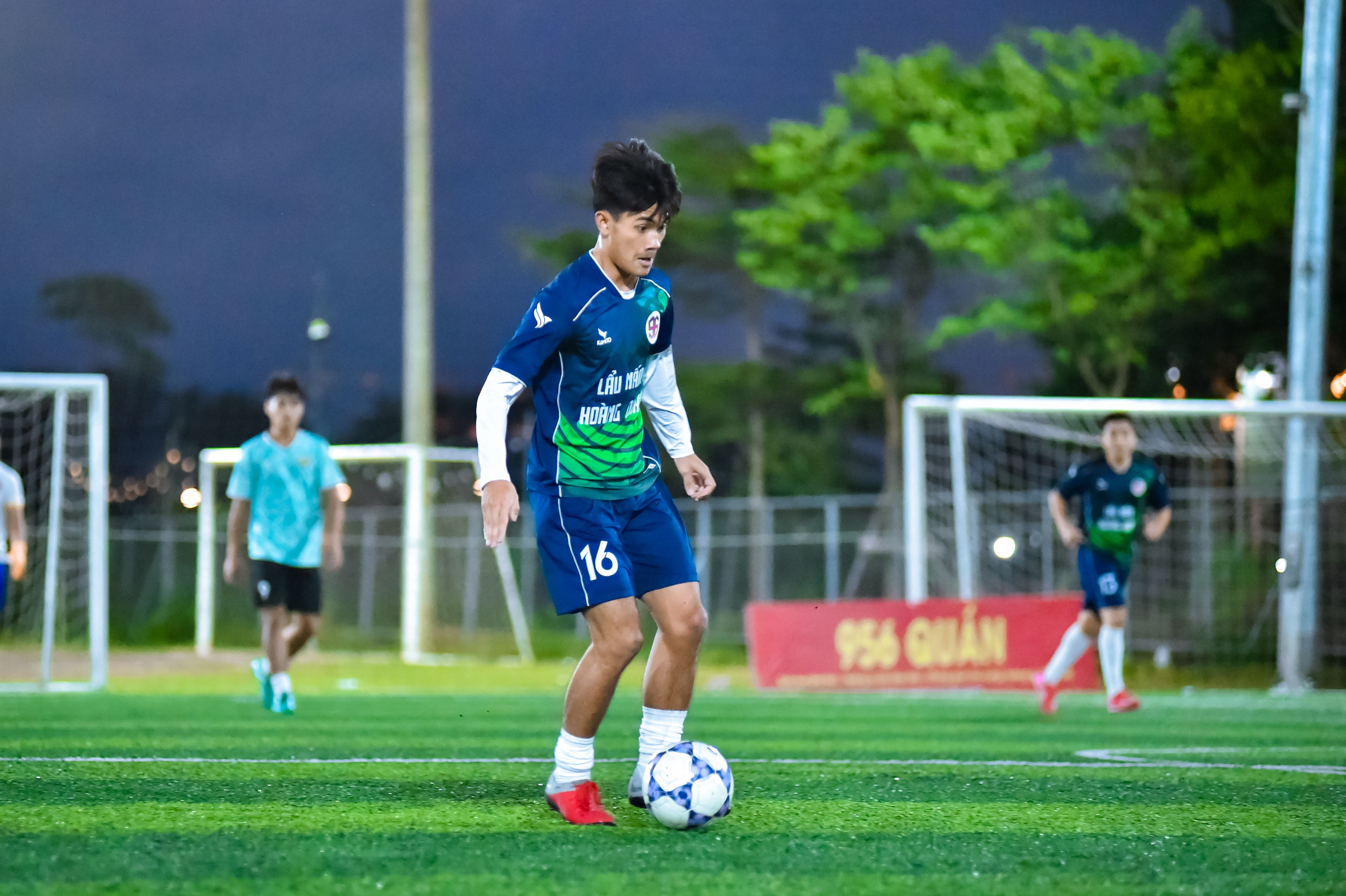 Energetic Evening Football Match in Hanoi · Free Stock Photo