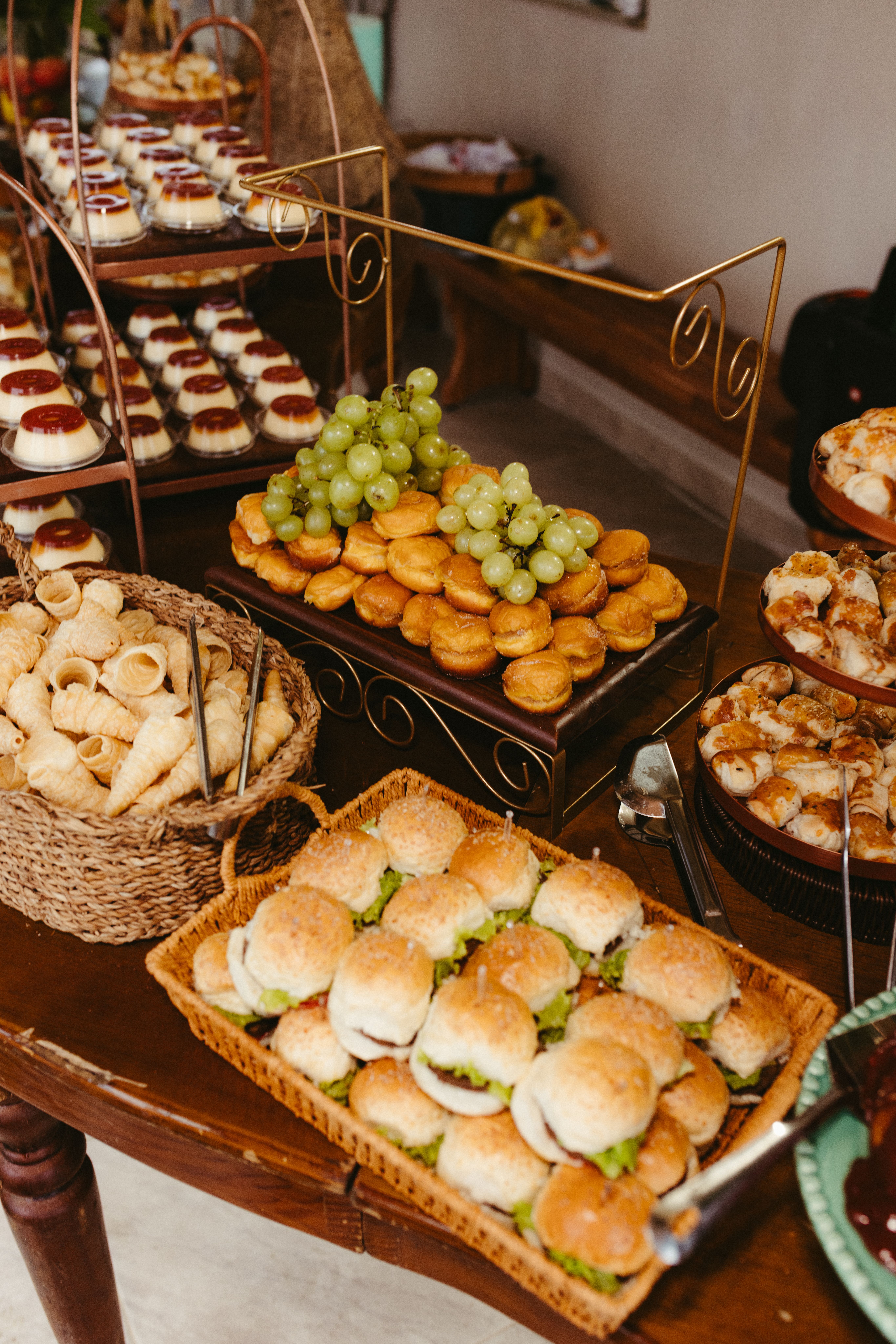 Delicious Buffet Spread with Pastries and Sandwiches · Free Stock Photo