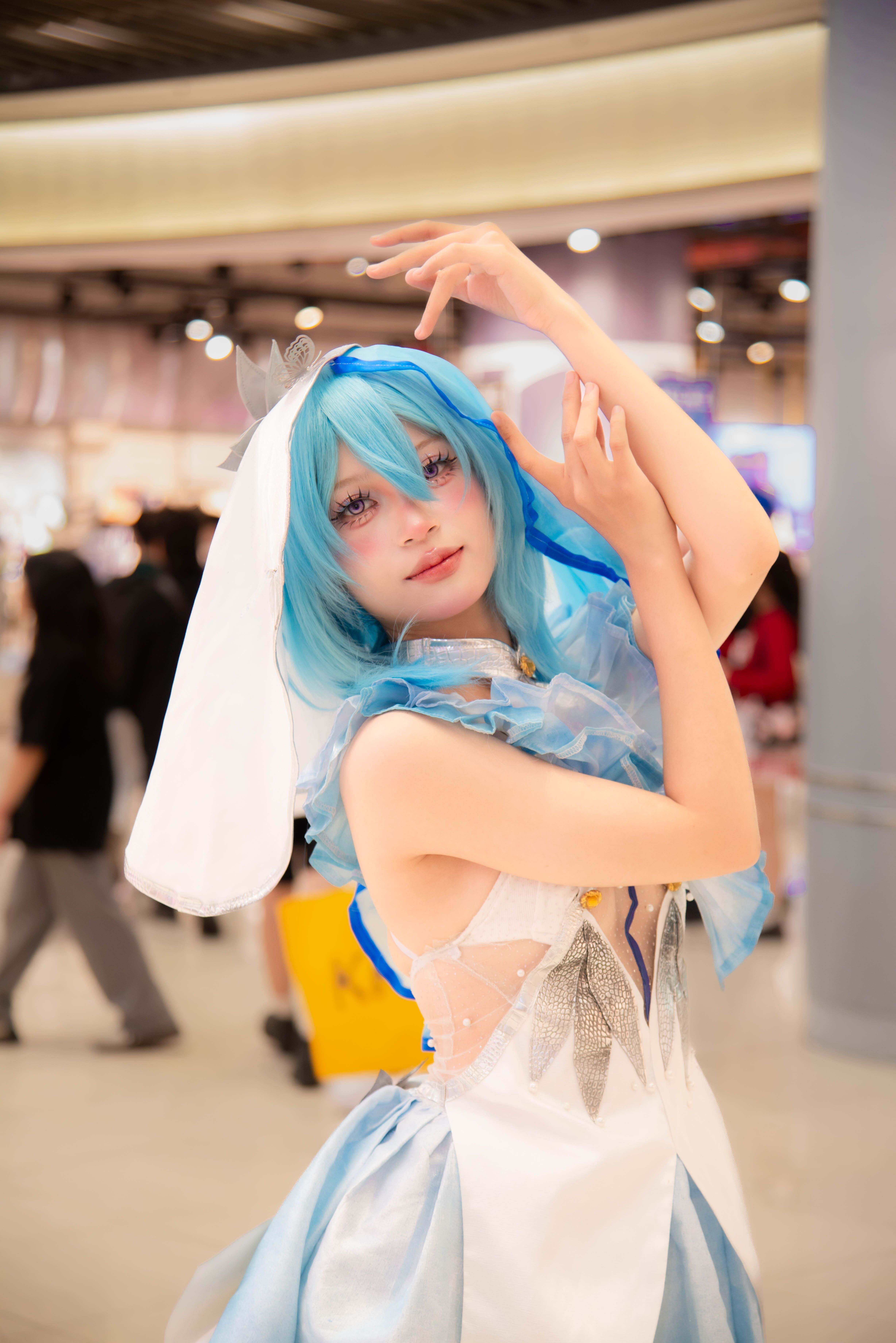 Colorful Anime Cosplay in Shopping Mall · Free Stock Photo