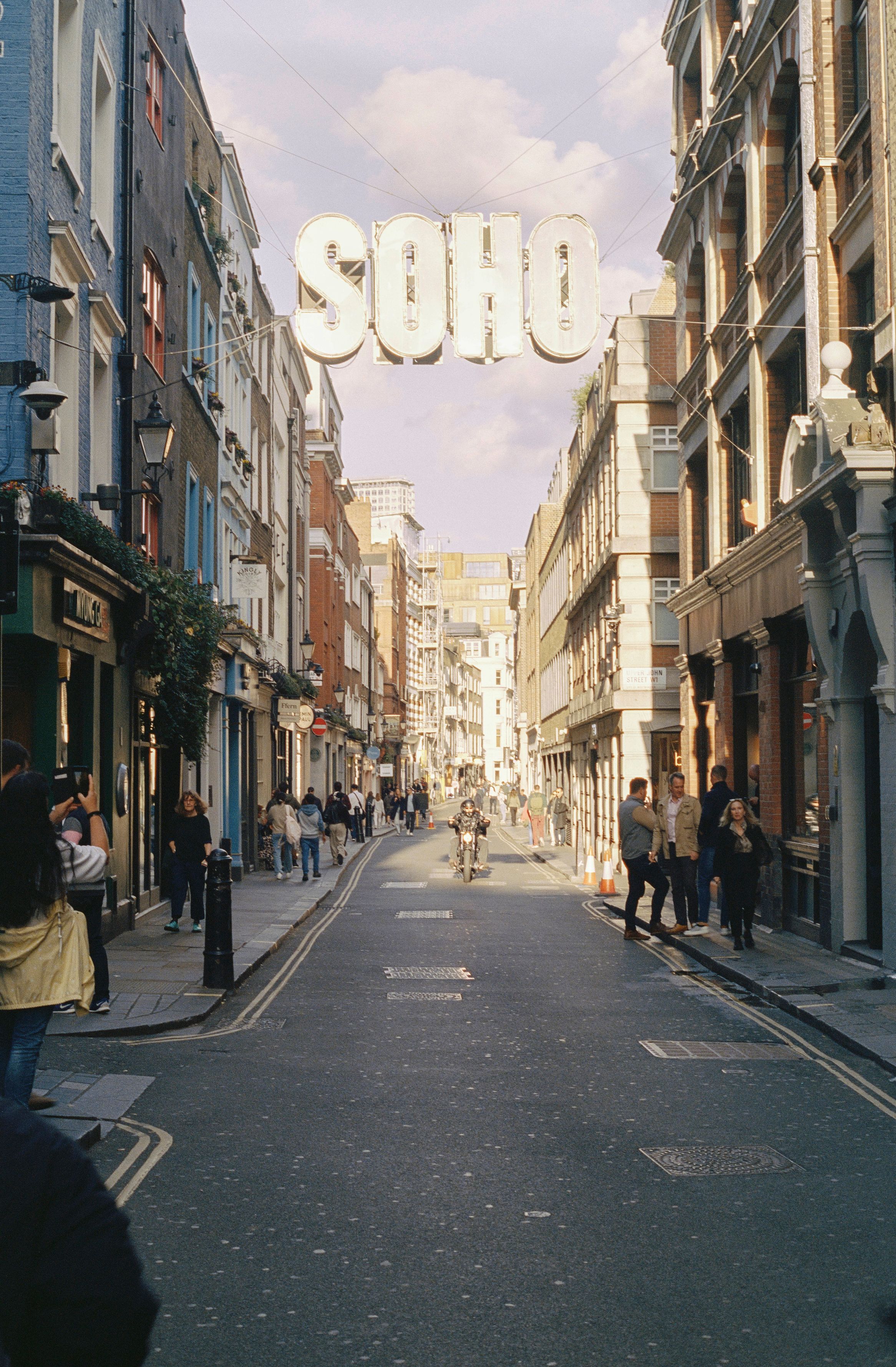 Bustling Soho Street in Daylight, London View · Free Stock Photo