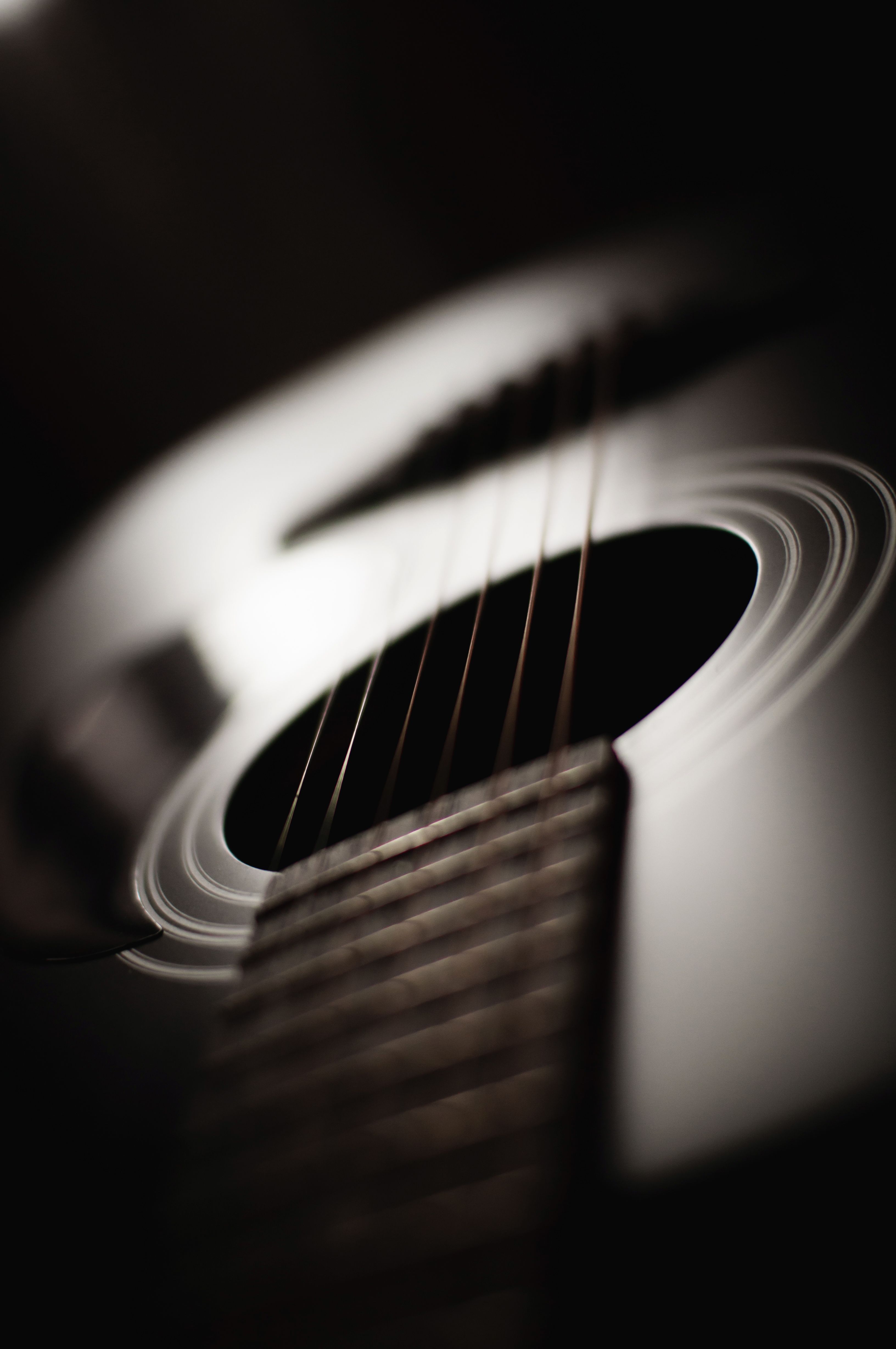 Close-up Artistic Acoustic Guitar Strings · Free Stock Photo