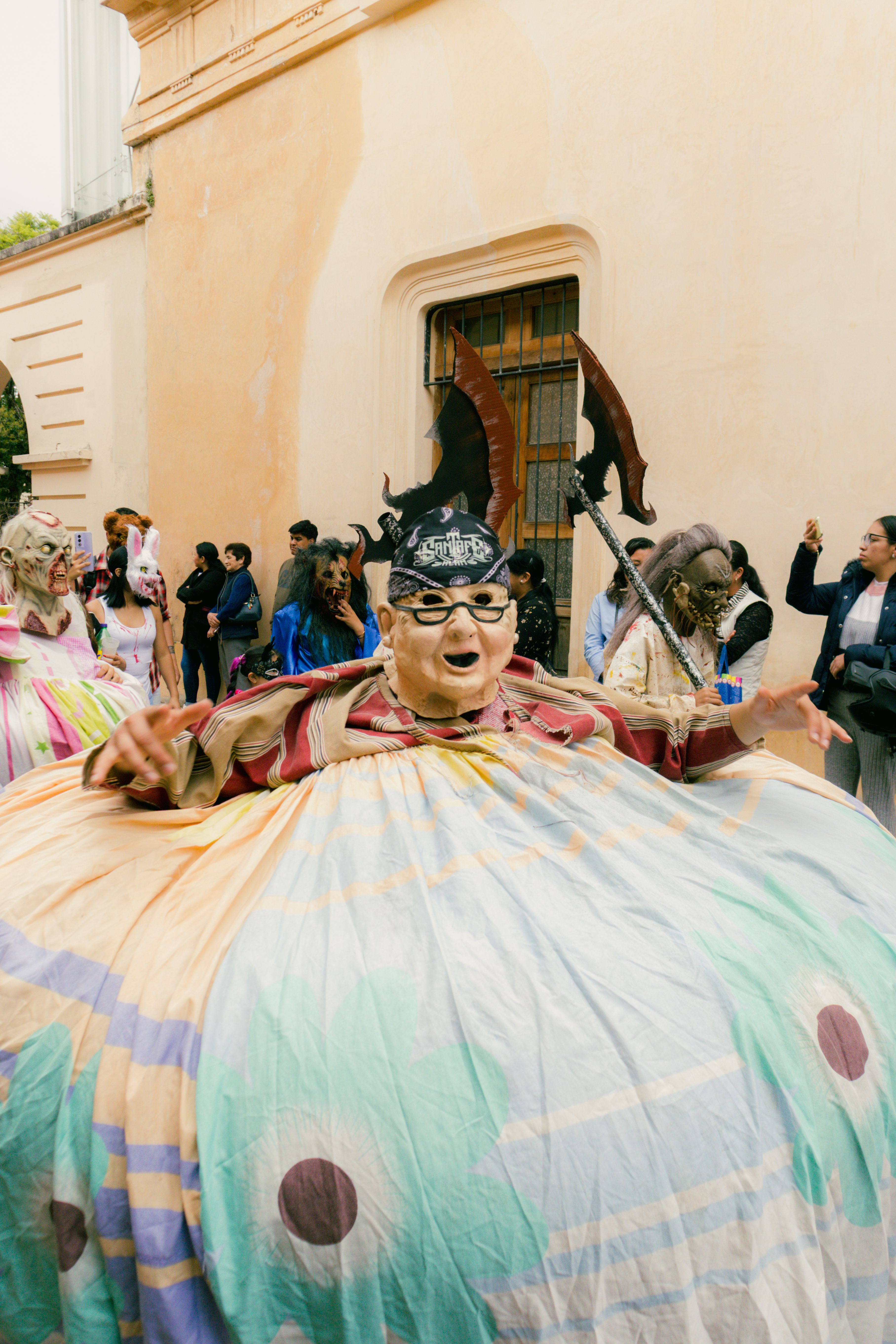 Colorful Parade Performer in Chiapas Carnival · Free Stock Photo