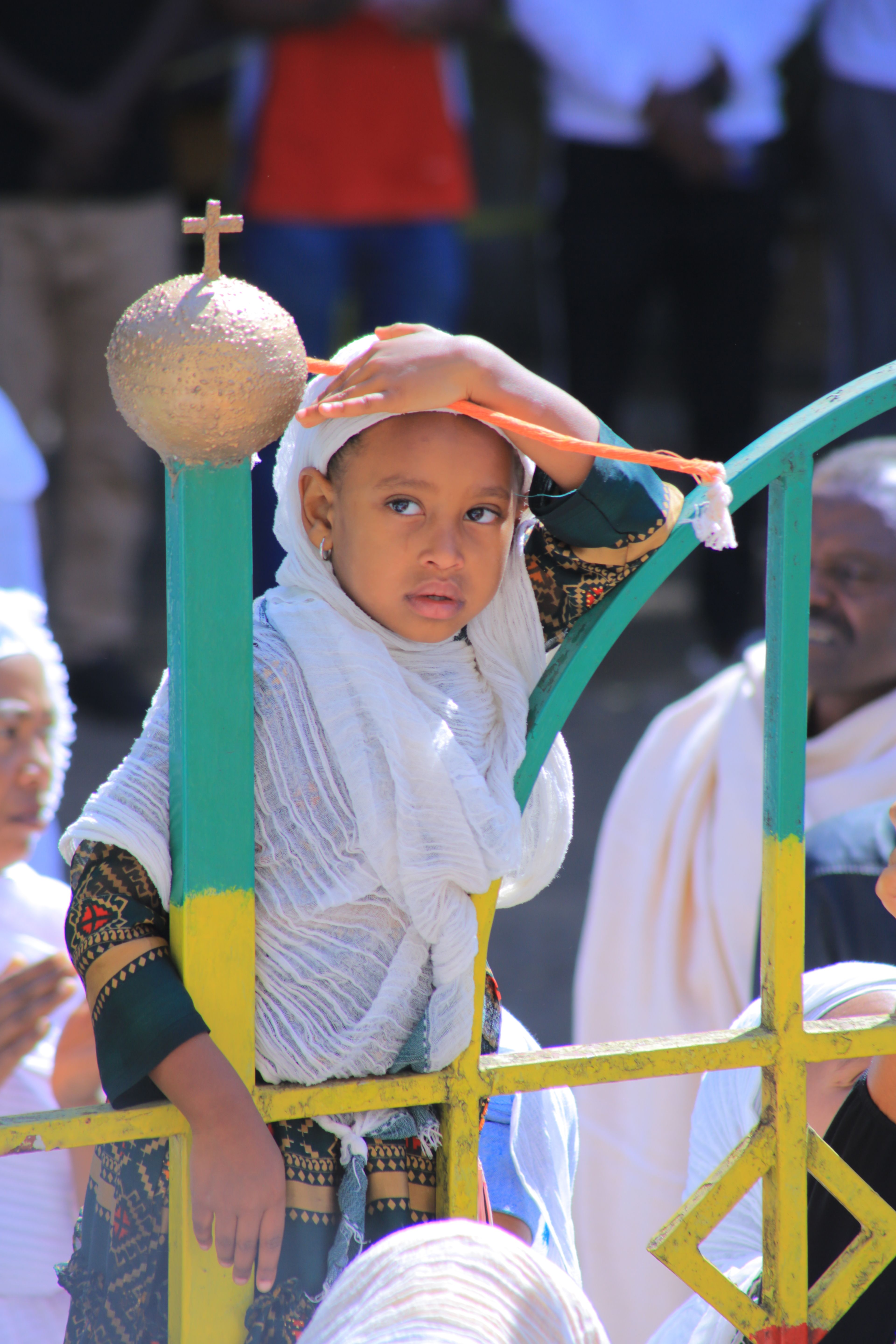 Child in Traditional Attire at Ethiopian Gathering · Free Stock Photo