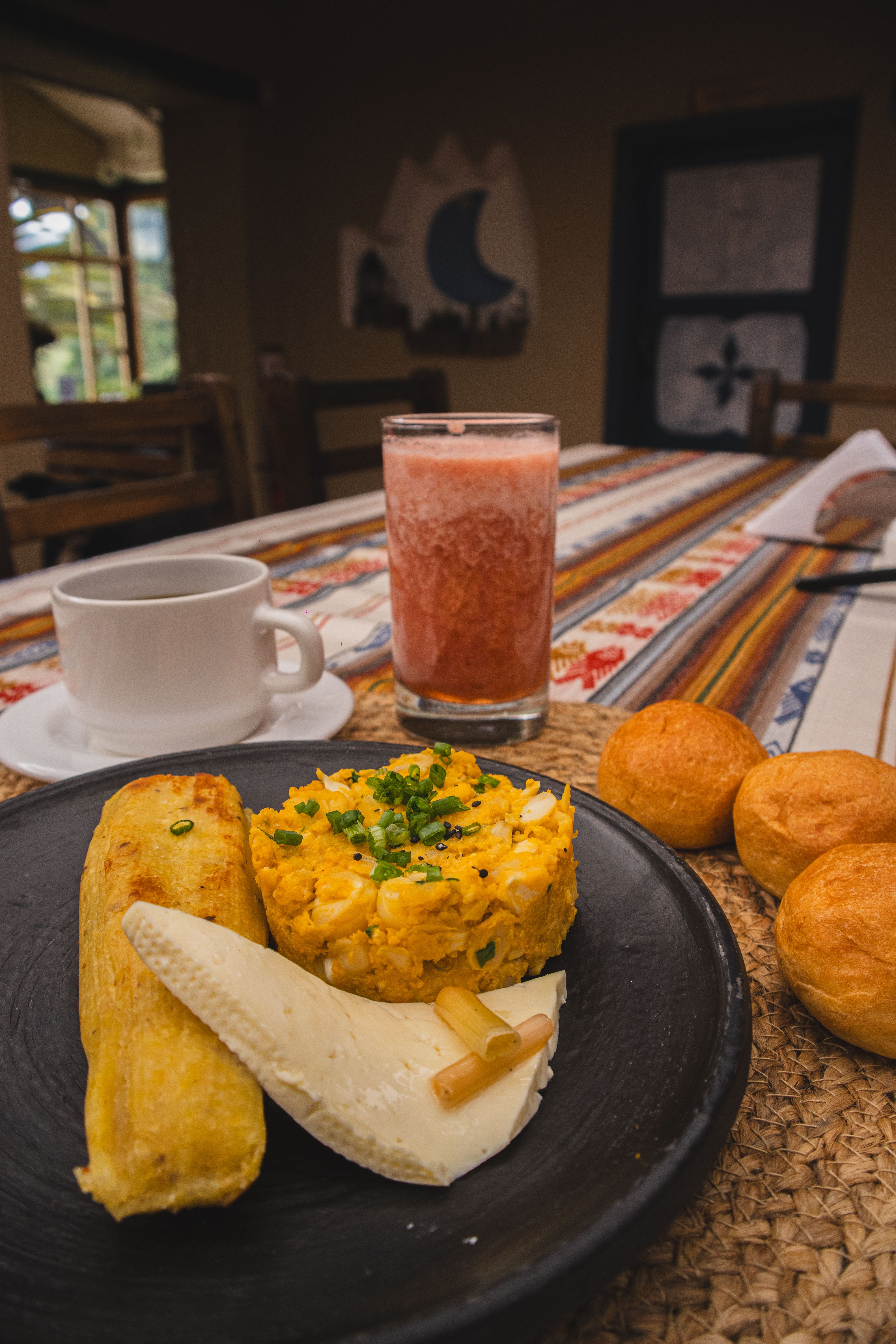Traditional Breakfast with Mote and Juice · Free Stock Photo