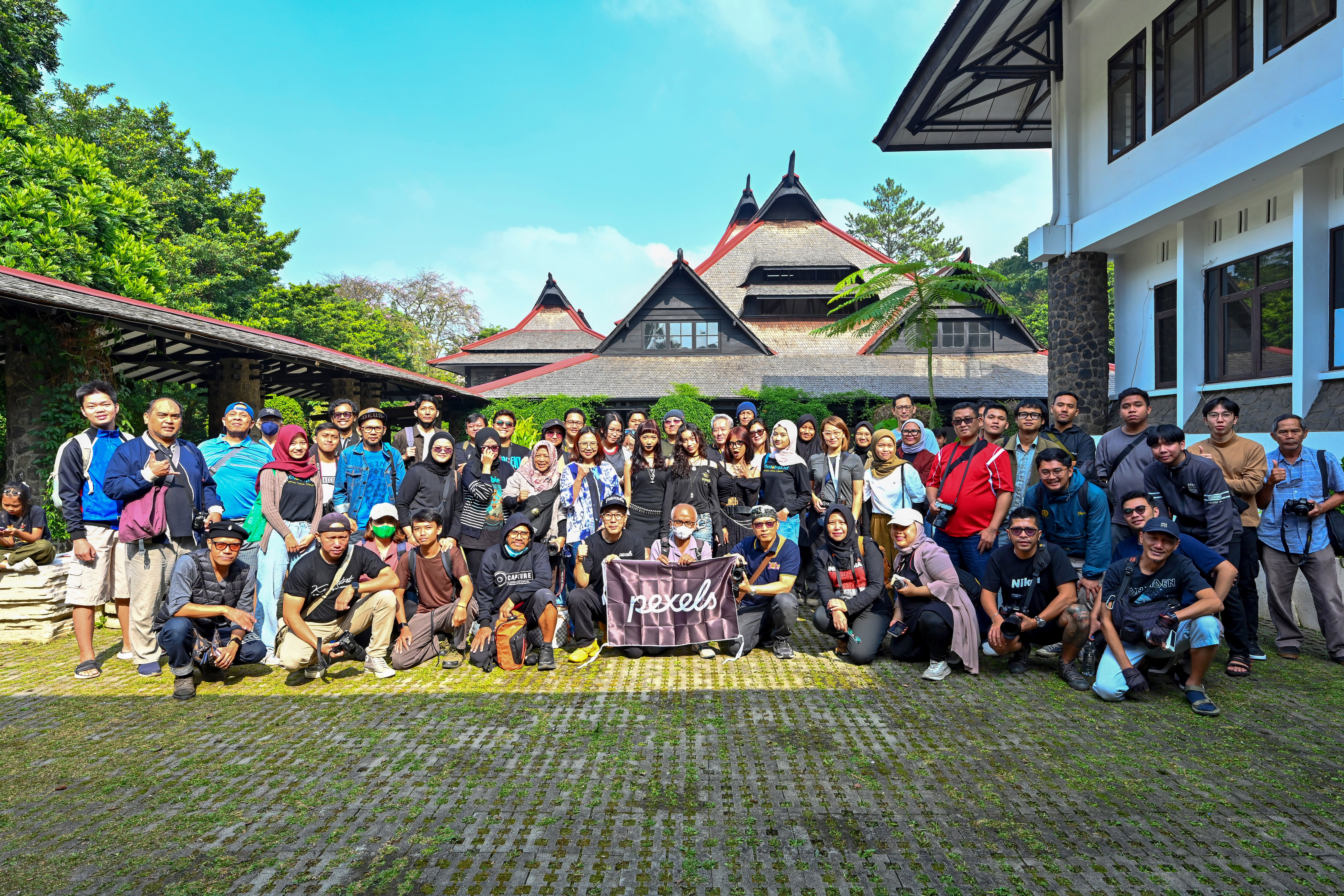 Group Photo of Diverse Gathering in Jawa Barat · Free Stock Photo