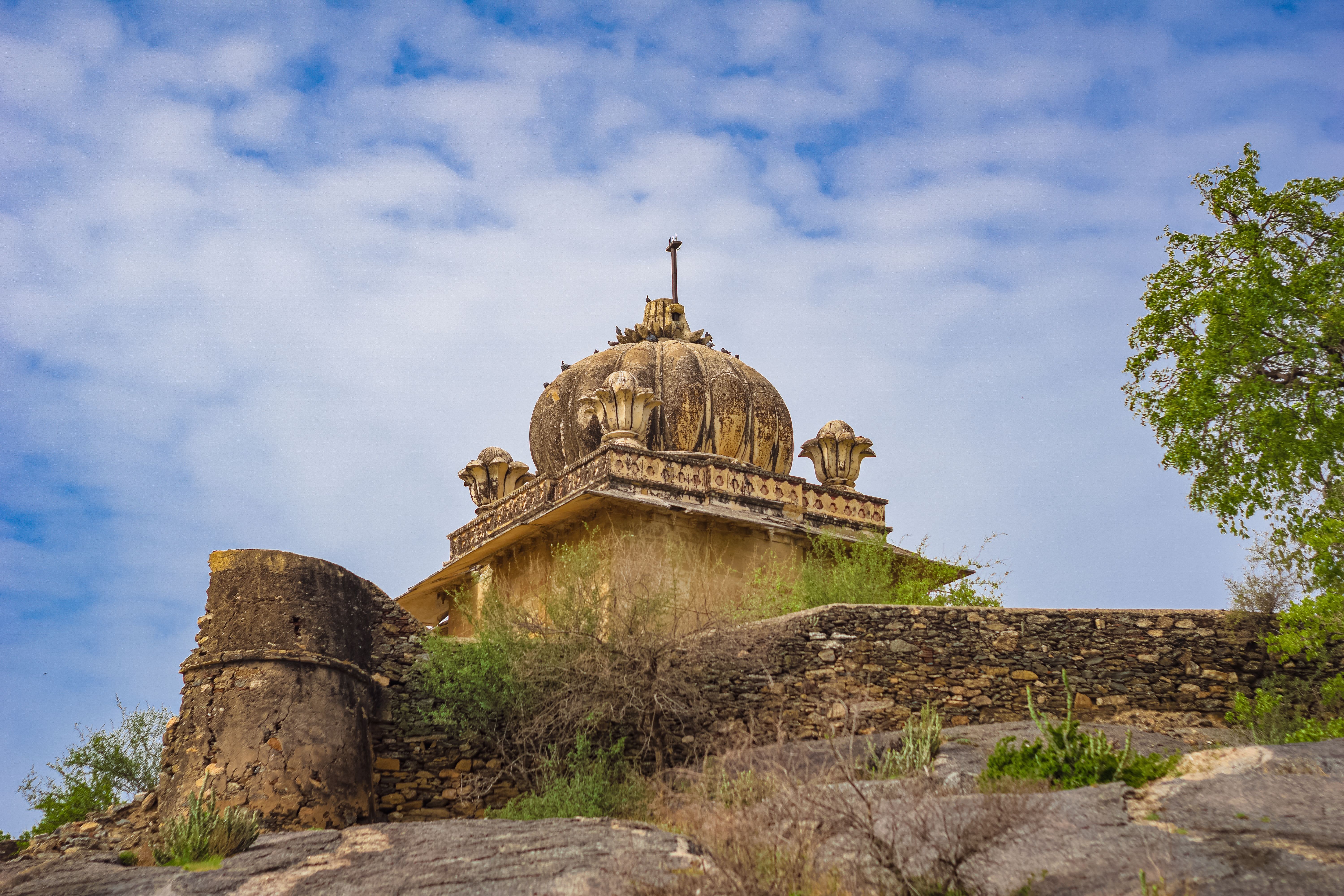 Historic Dome with Stone Wall in Nature · Free Stock Photo