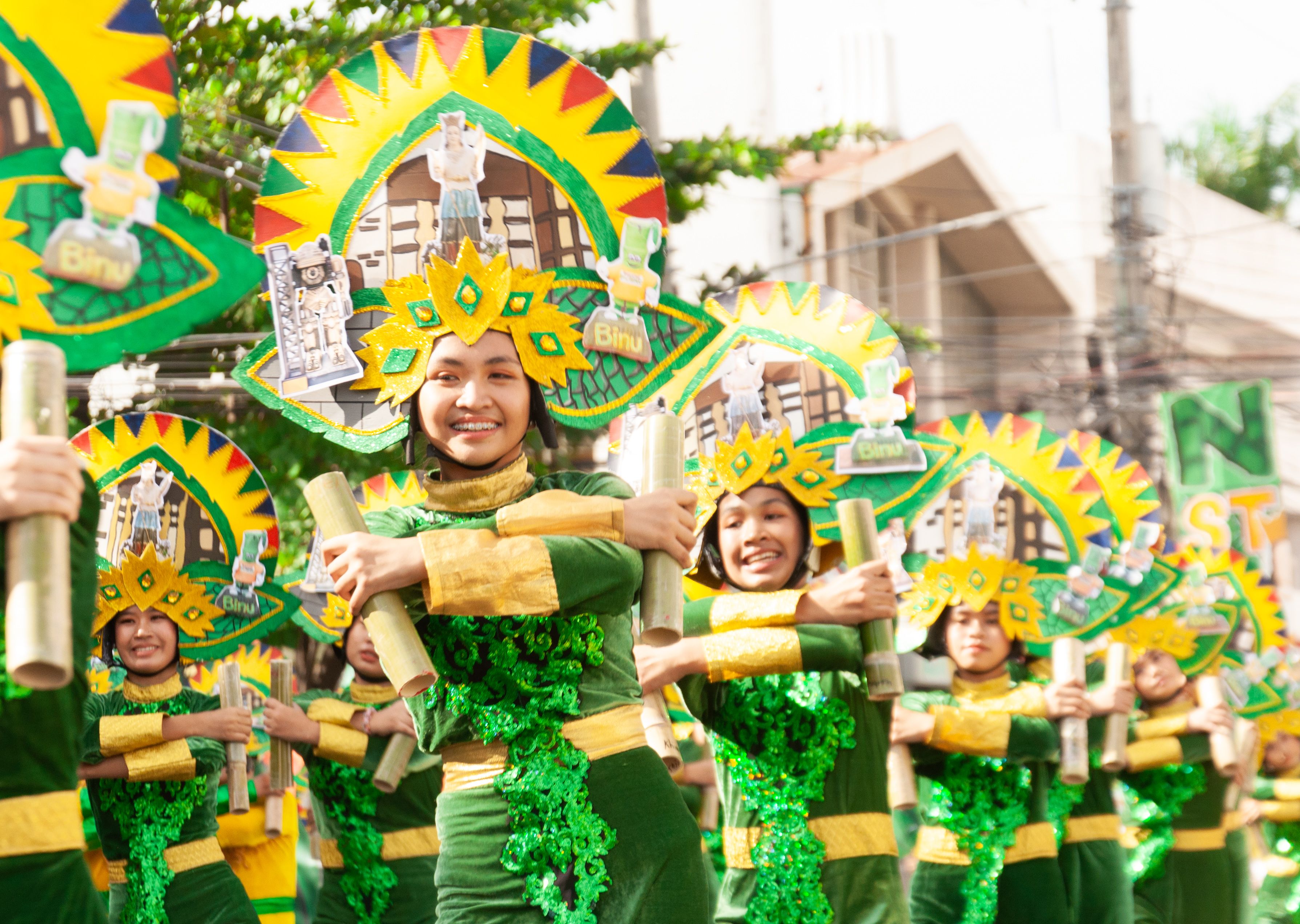 Vibrant Festival Parade with Colorful Costumes · Free Stock Photo