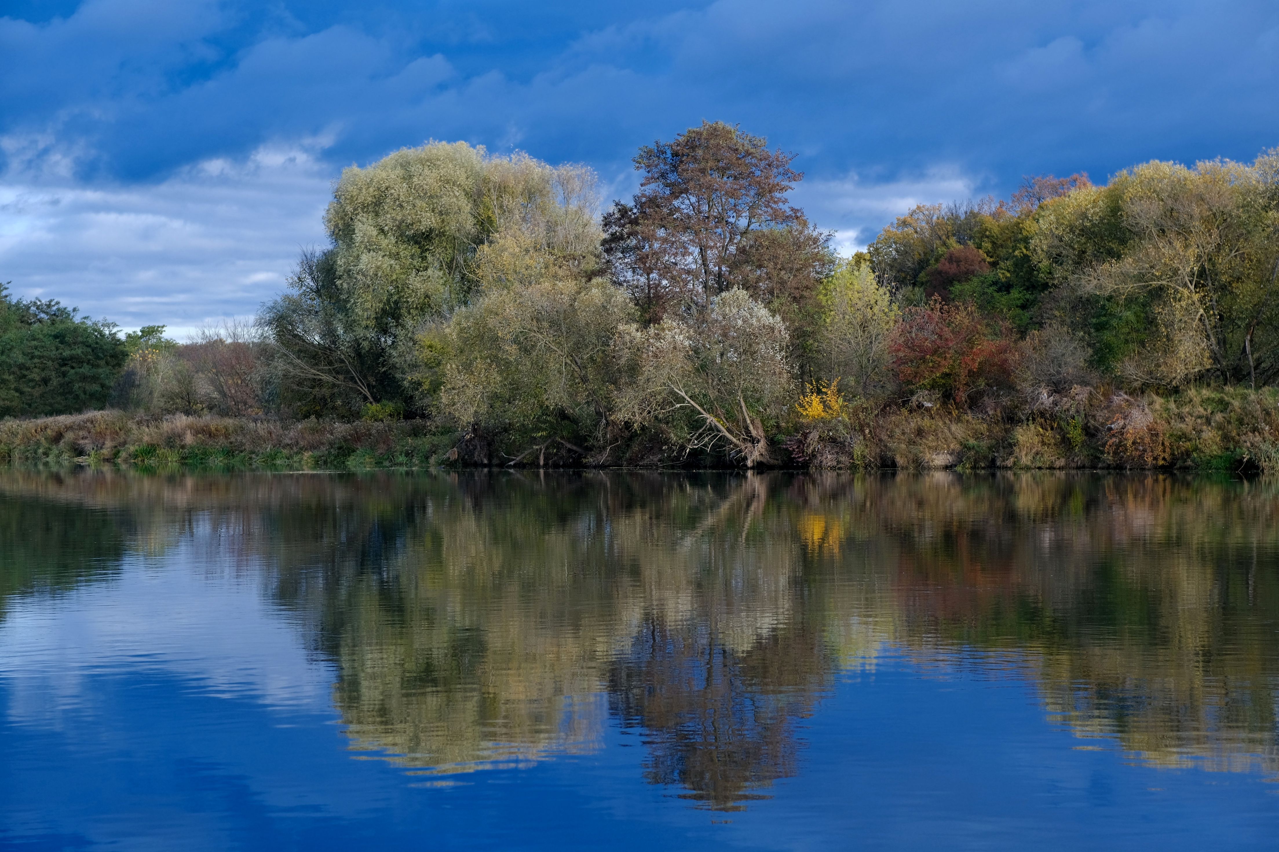 Serene Autumn Lake Reflection Landscape · Free Stock Photo
