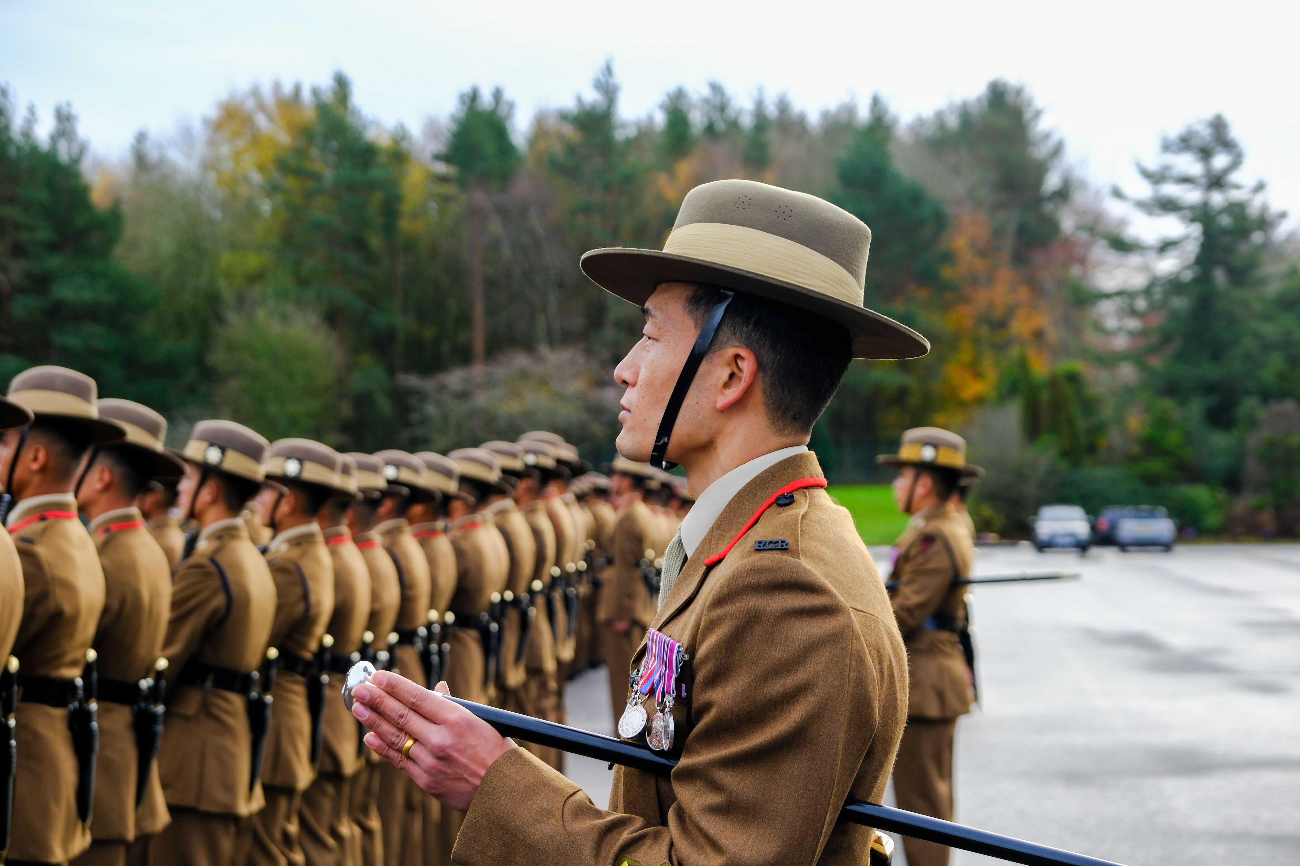 Gurkha Soldiers in Formal Parade Formation · Free Stock Photo