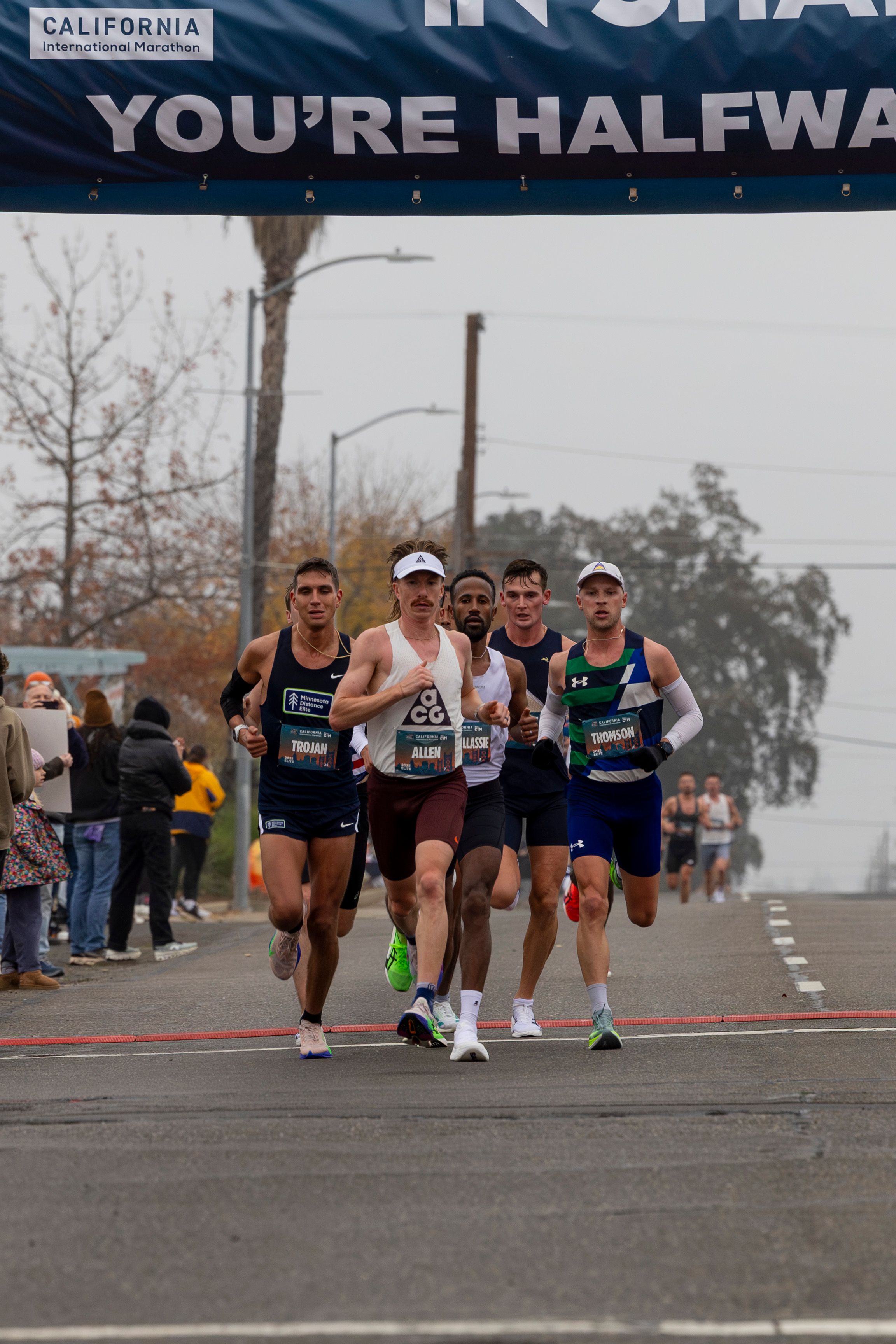 Marathon Runners at California Halfway Point · Free Stock Photo