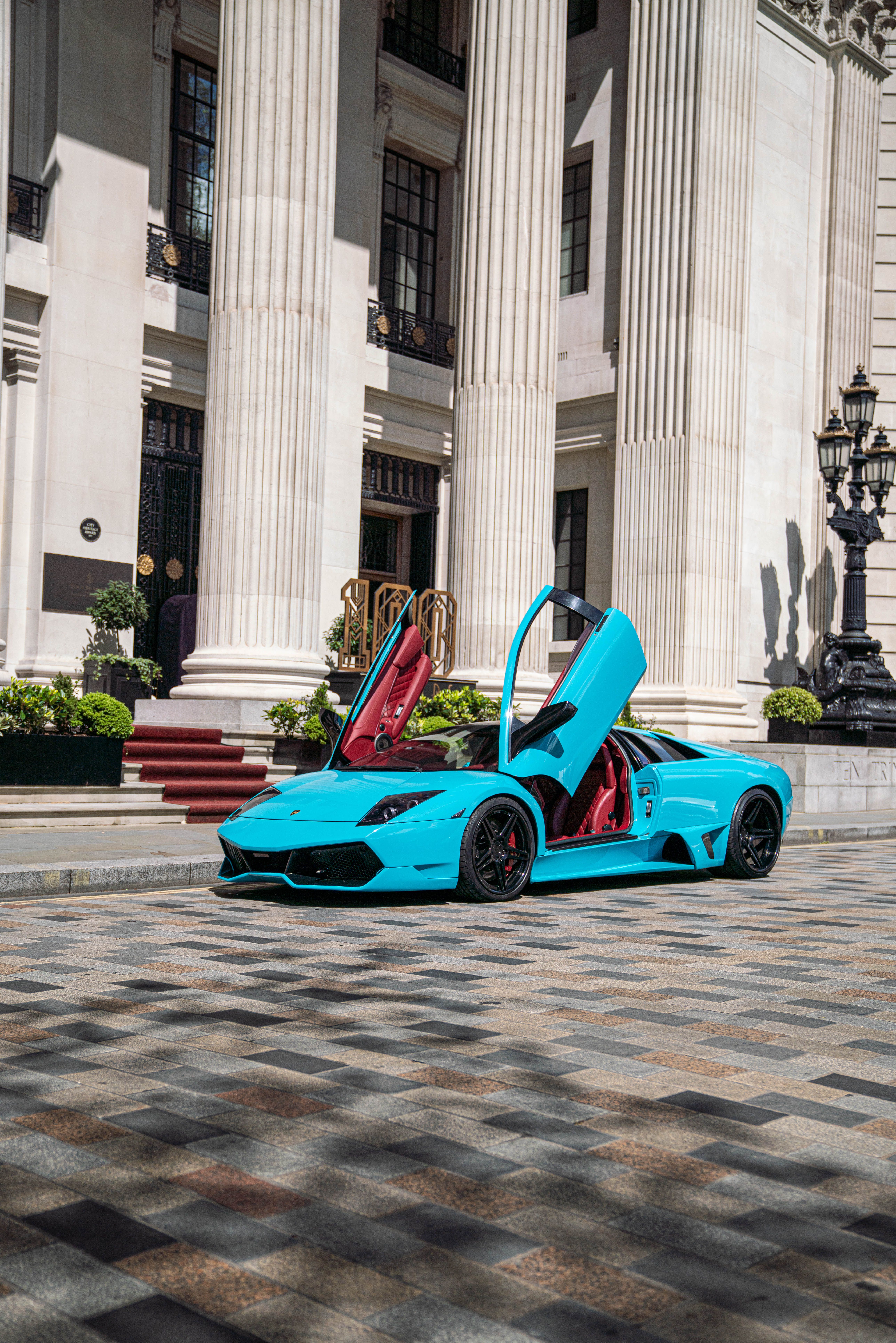 Lamborghini Murcielago in Miami Blue in London · Free Stock Photo