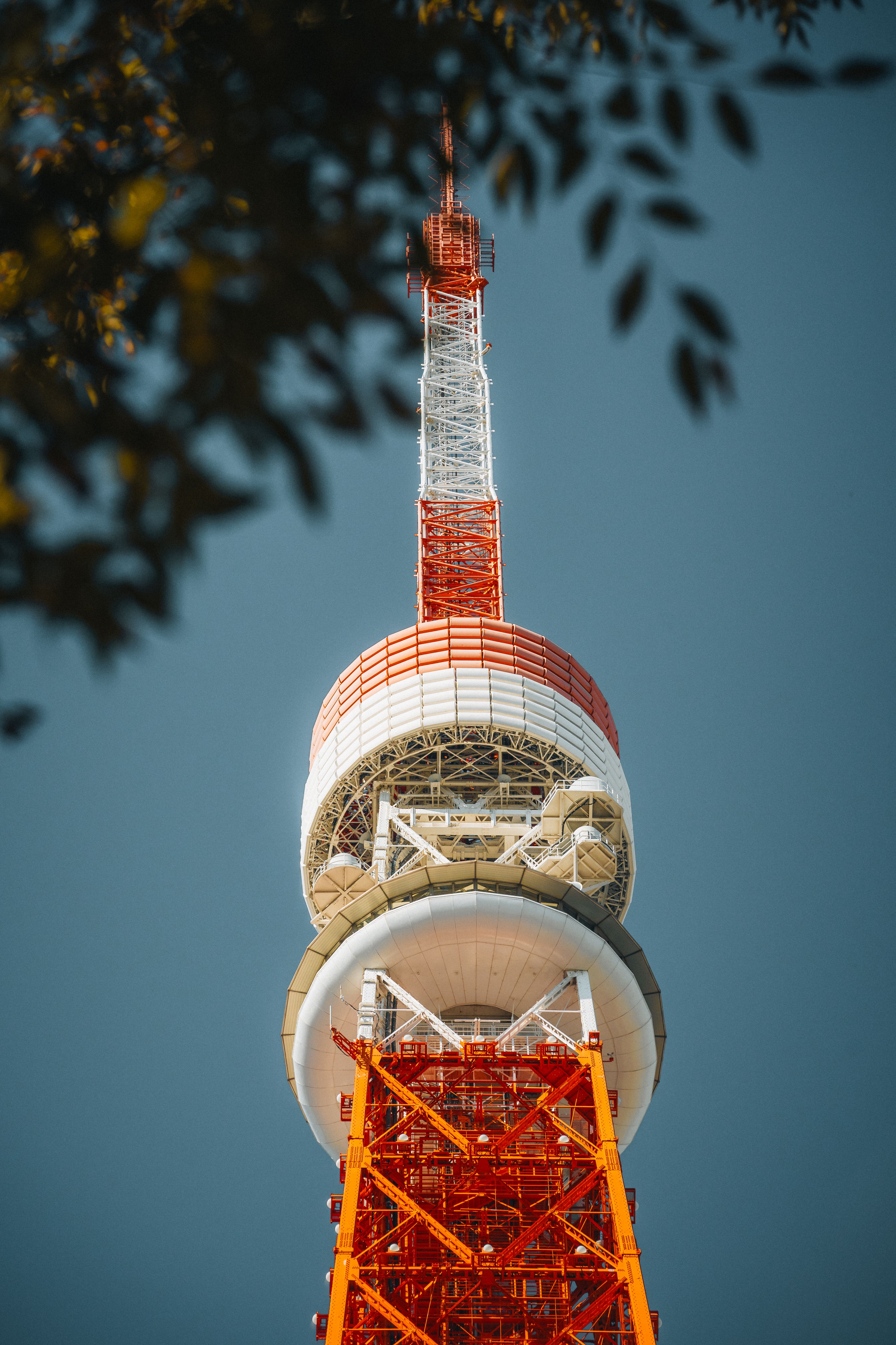 Tokyo Tower against a Clear Blue Sky · Free Stock Photo