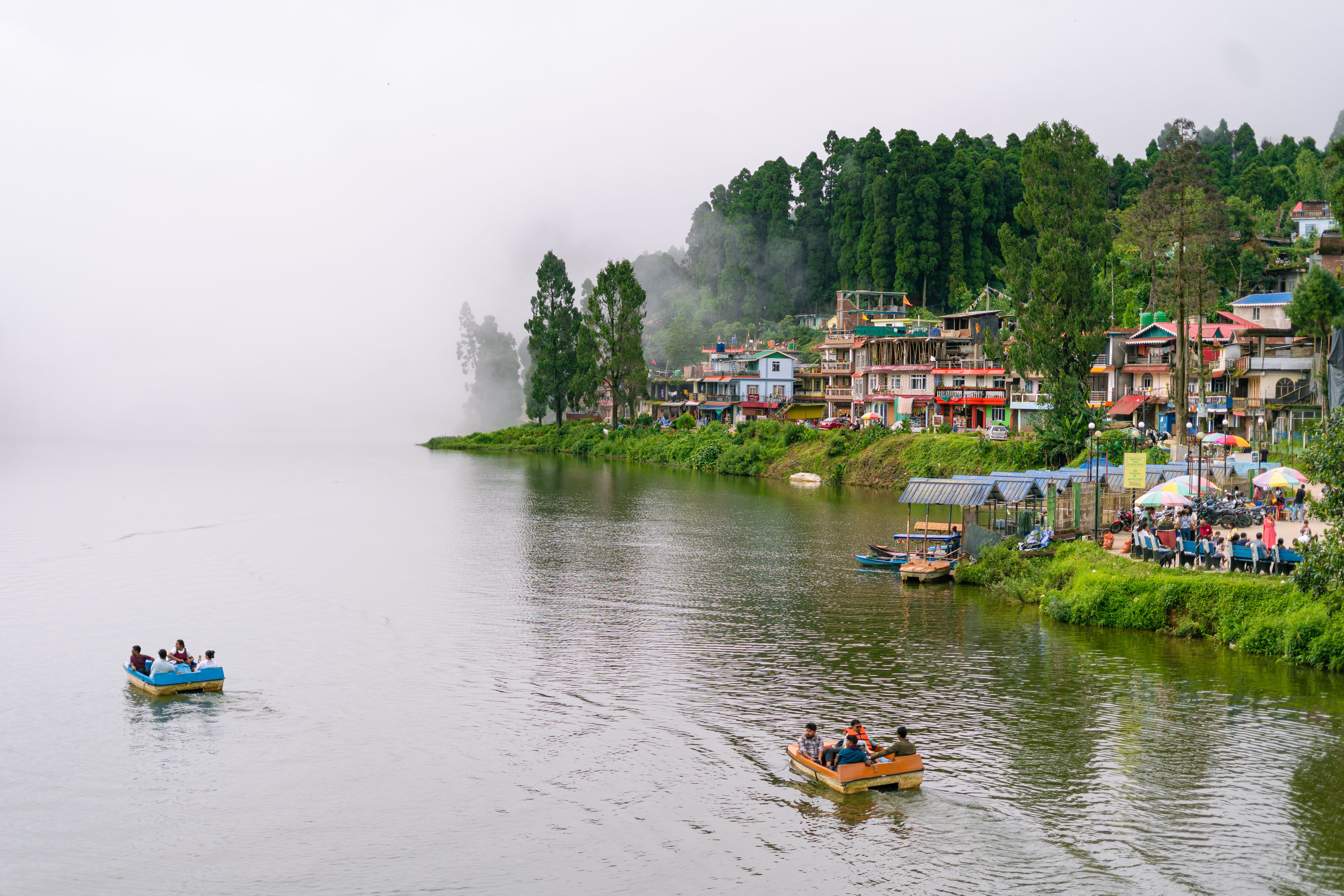 Misty Morning at Mirik Lake, West Bengal · Free Stock Photo