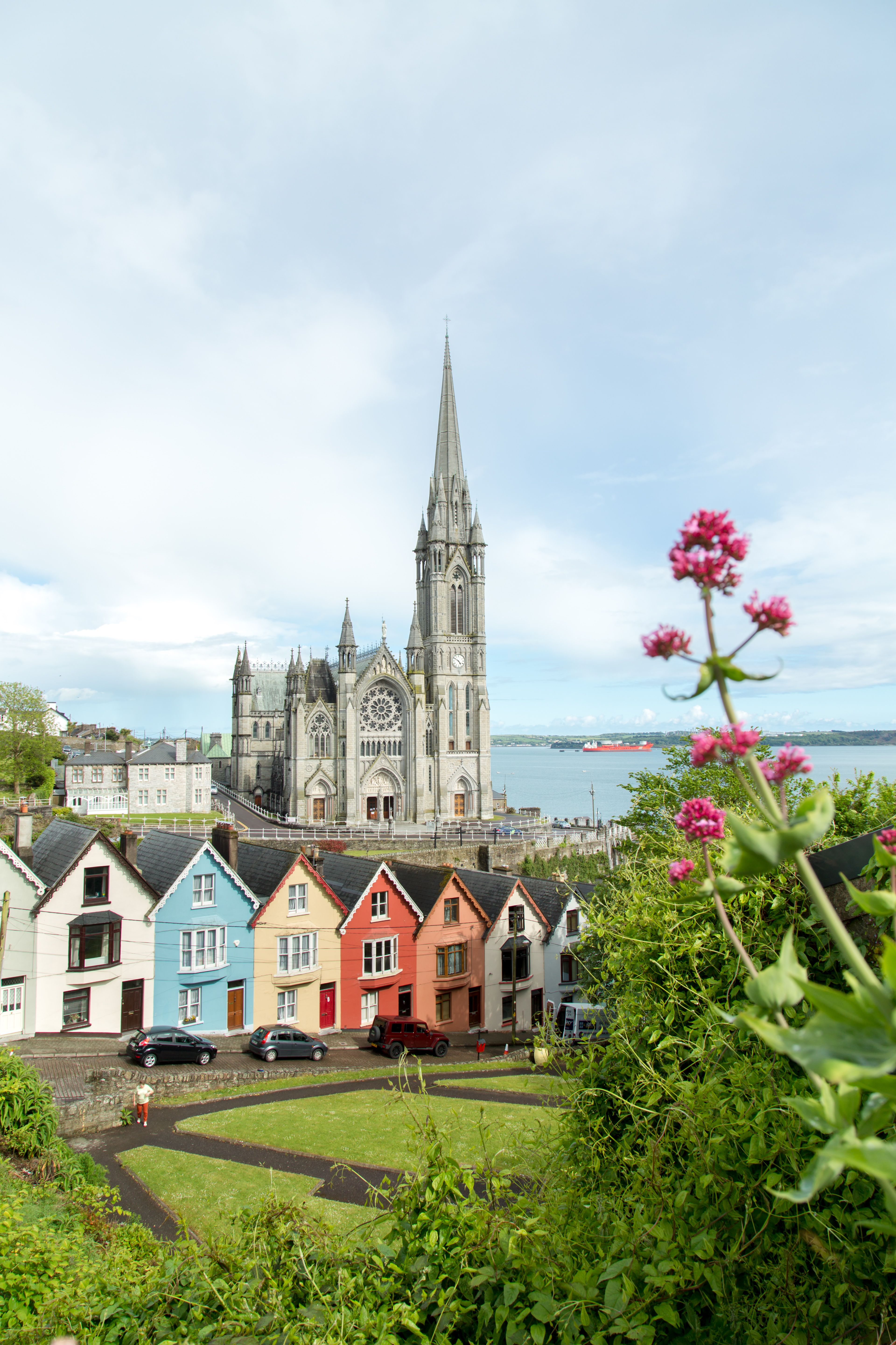 Colorful Houses and Cathedral in Cobh, Ireland · Free Stock Photo