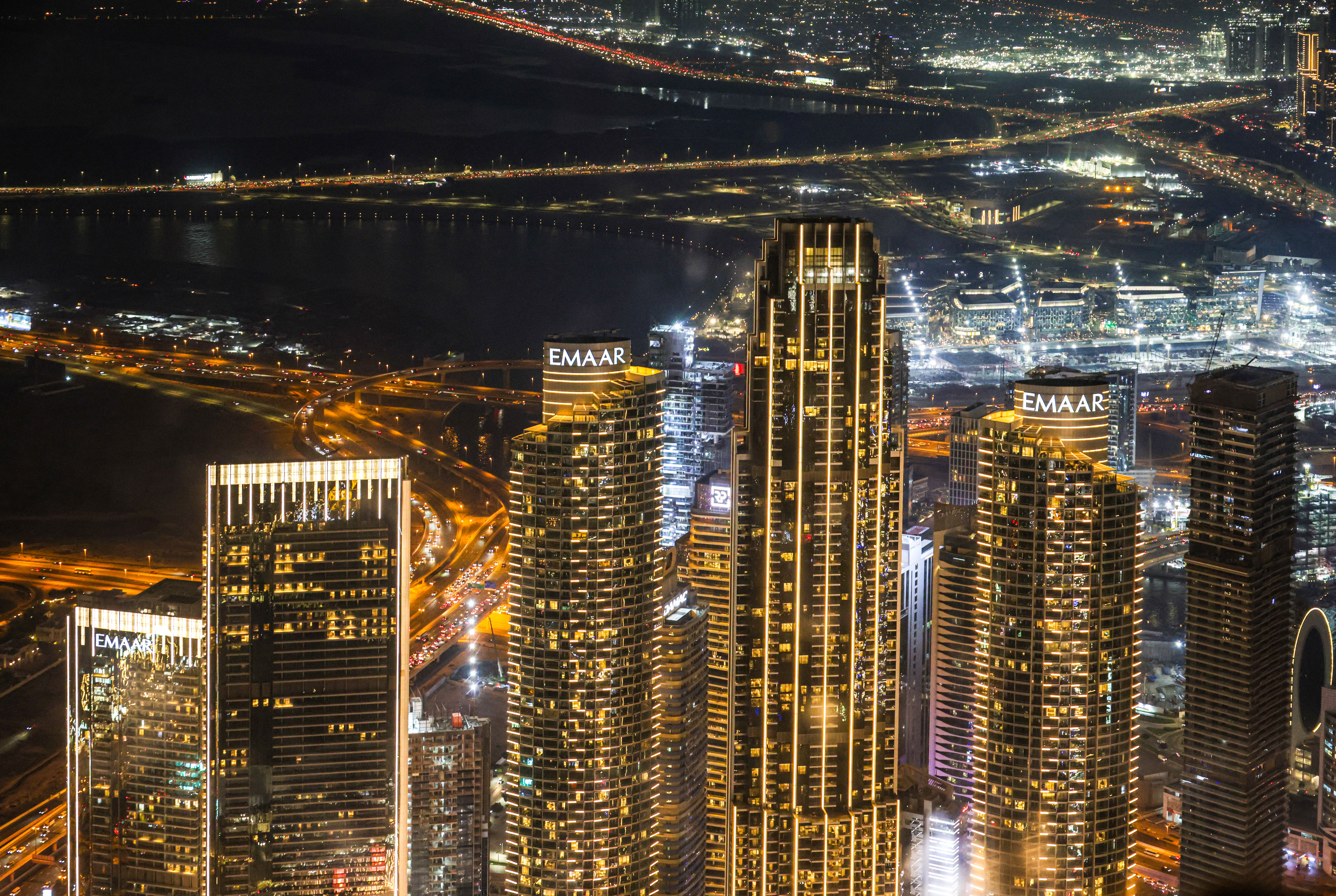Aerial Photography Of Cityscape At Nighttime · Free Stock Photo
