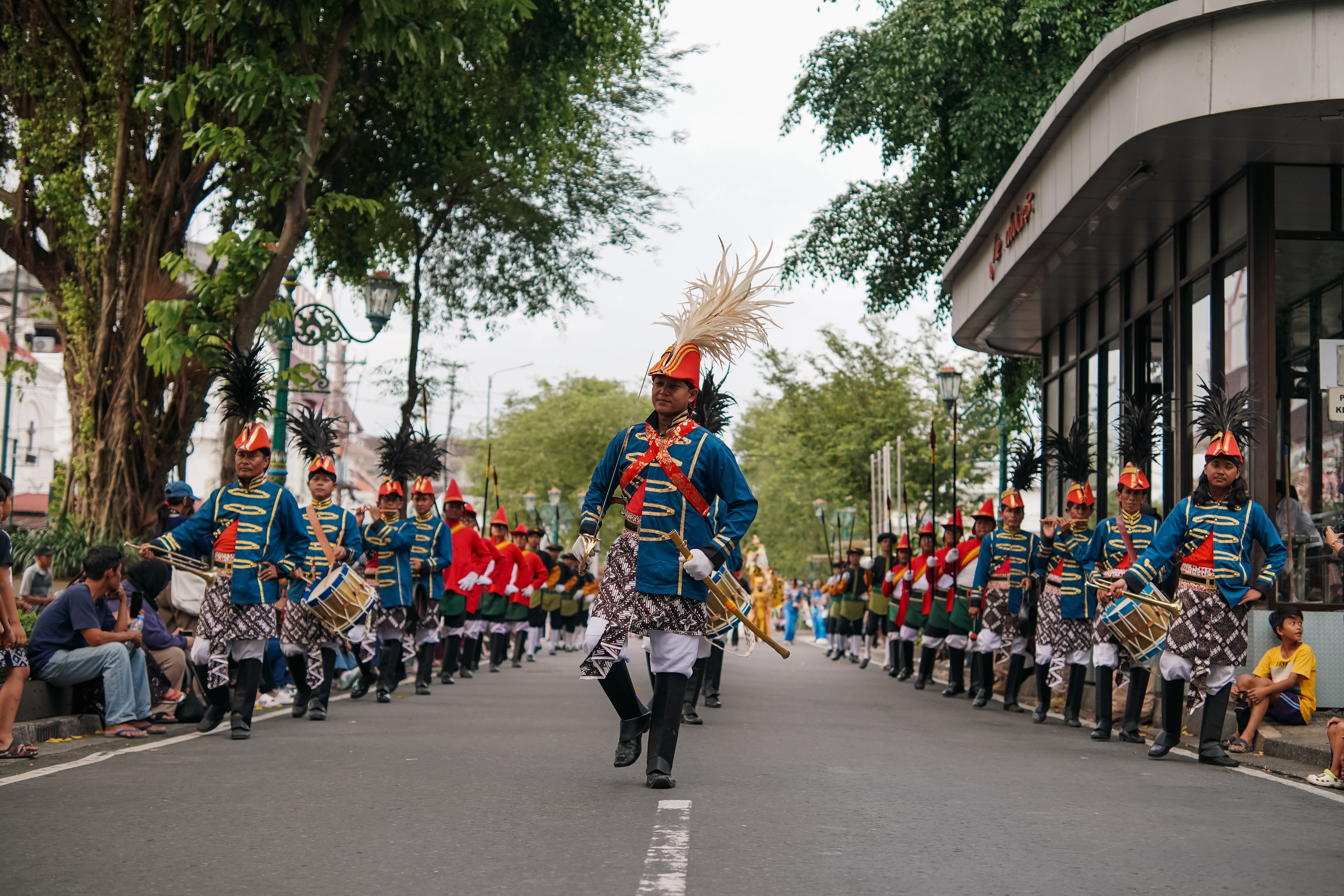 Colorful Traditional Parade in Yogyakarta · Free Stock Photo
