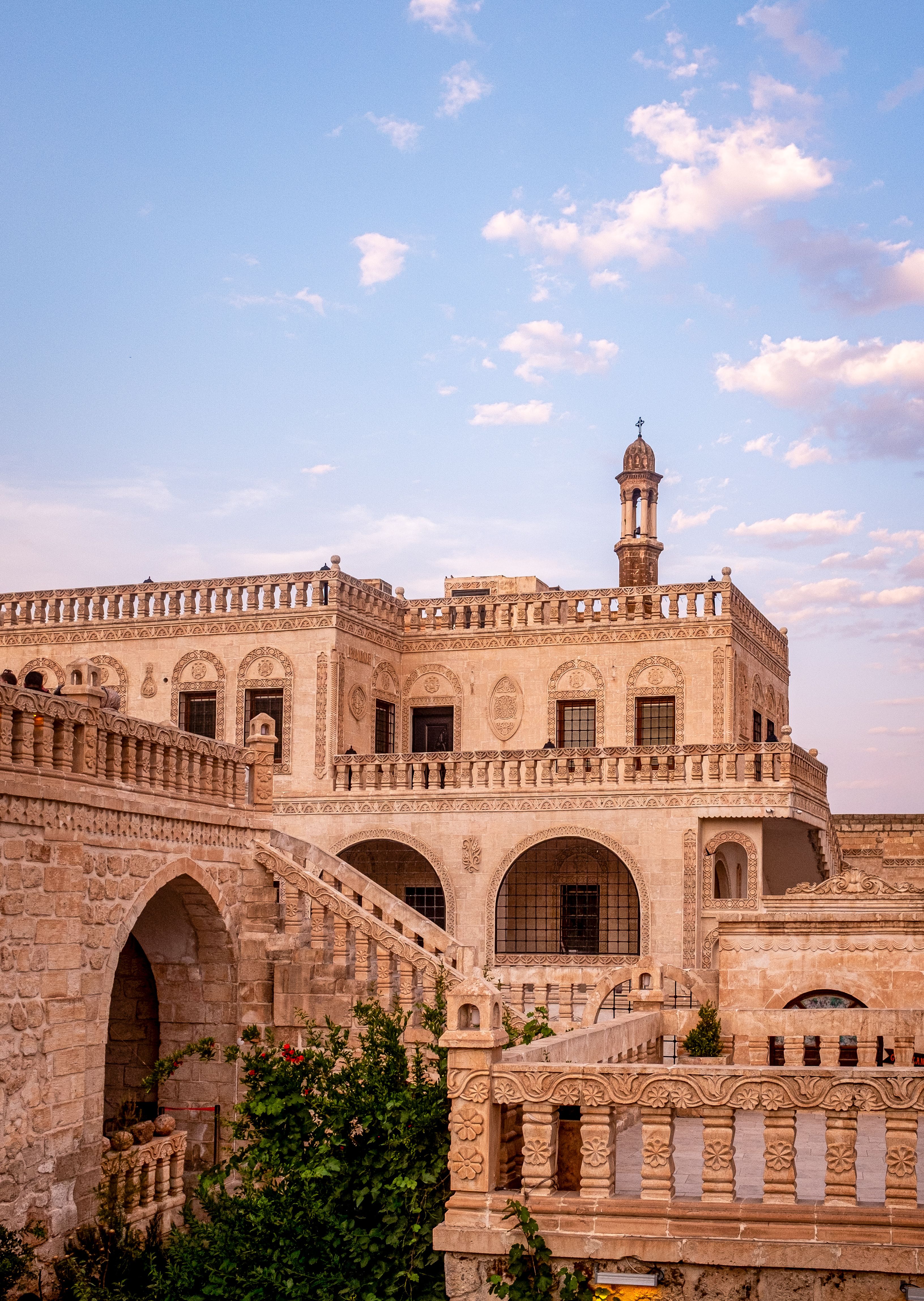 Historic Middle Eastern Stone Architecture at Sunset · Free Stock Photo