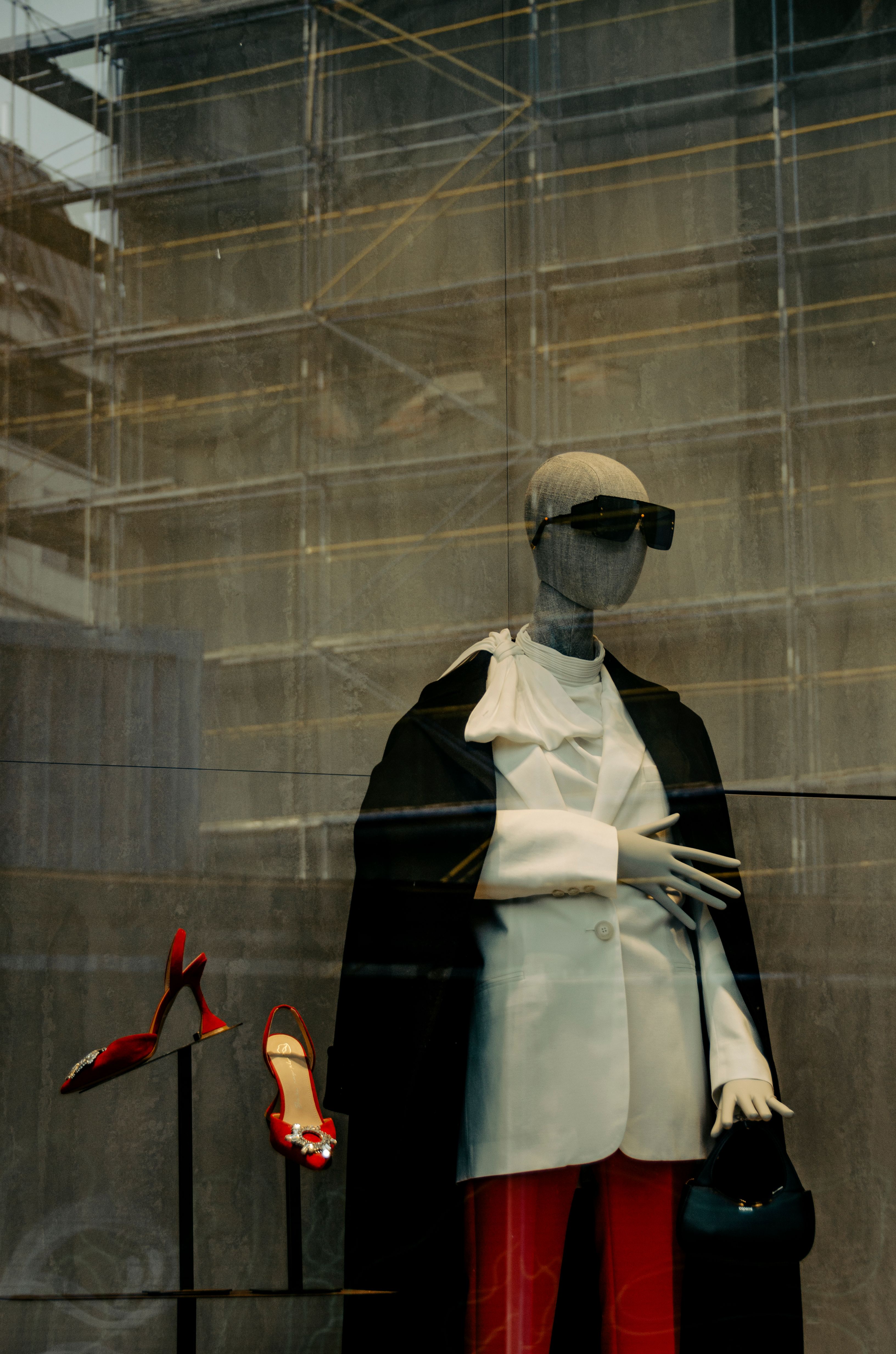 Fashionable Mannequin in Lviv Storefront · Free Stock Photo