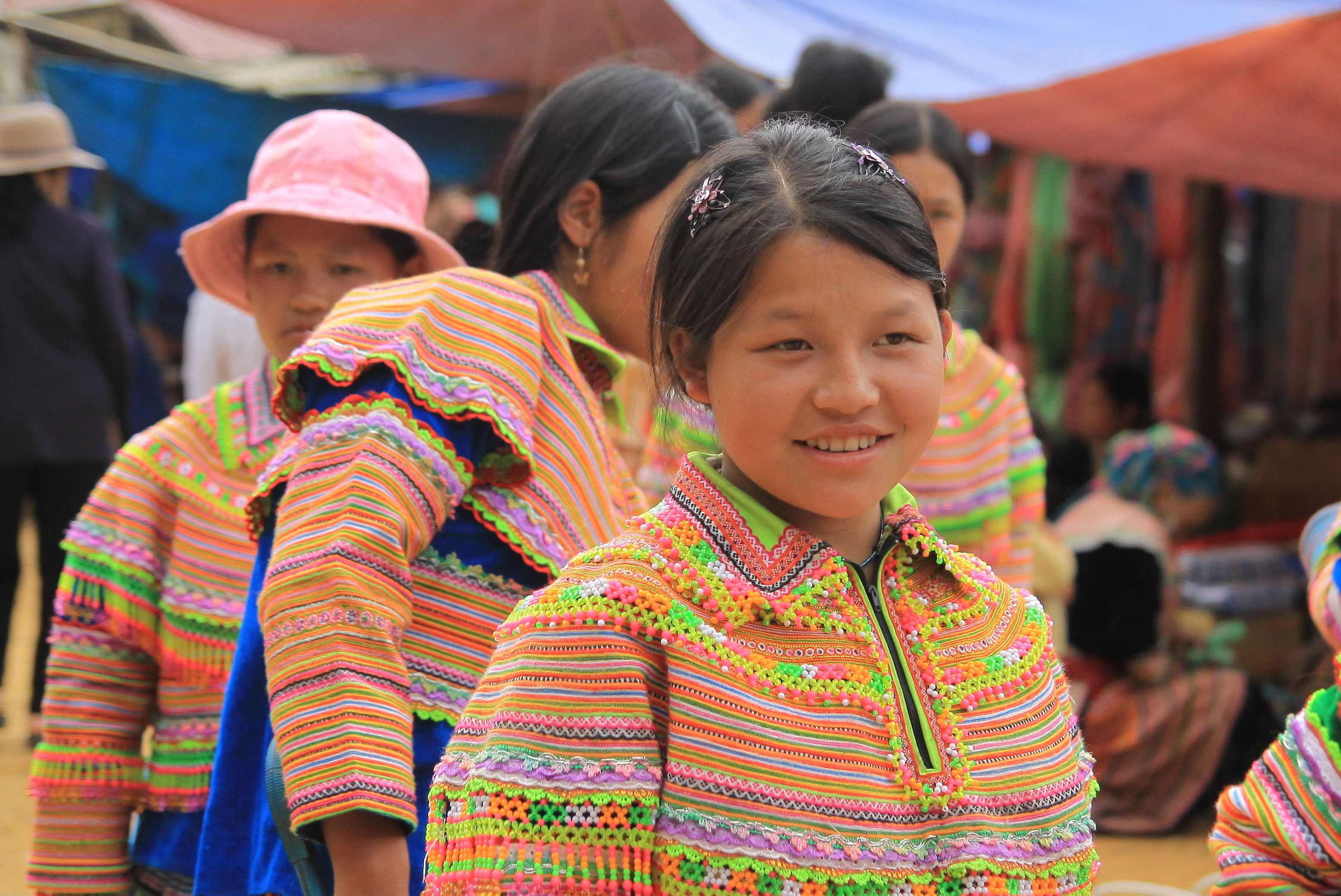 Colorful Traditional Garments at Vibrant Market · Free Stock Photo
