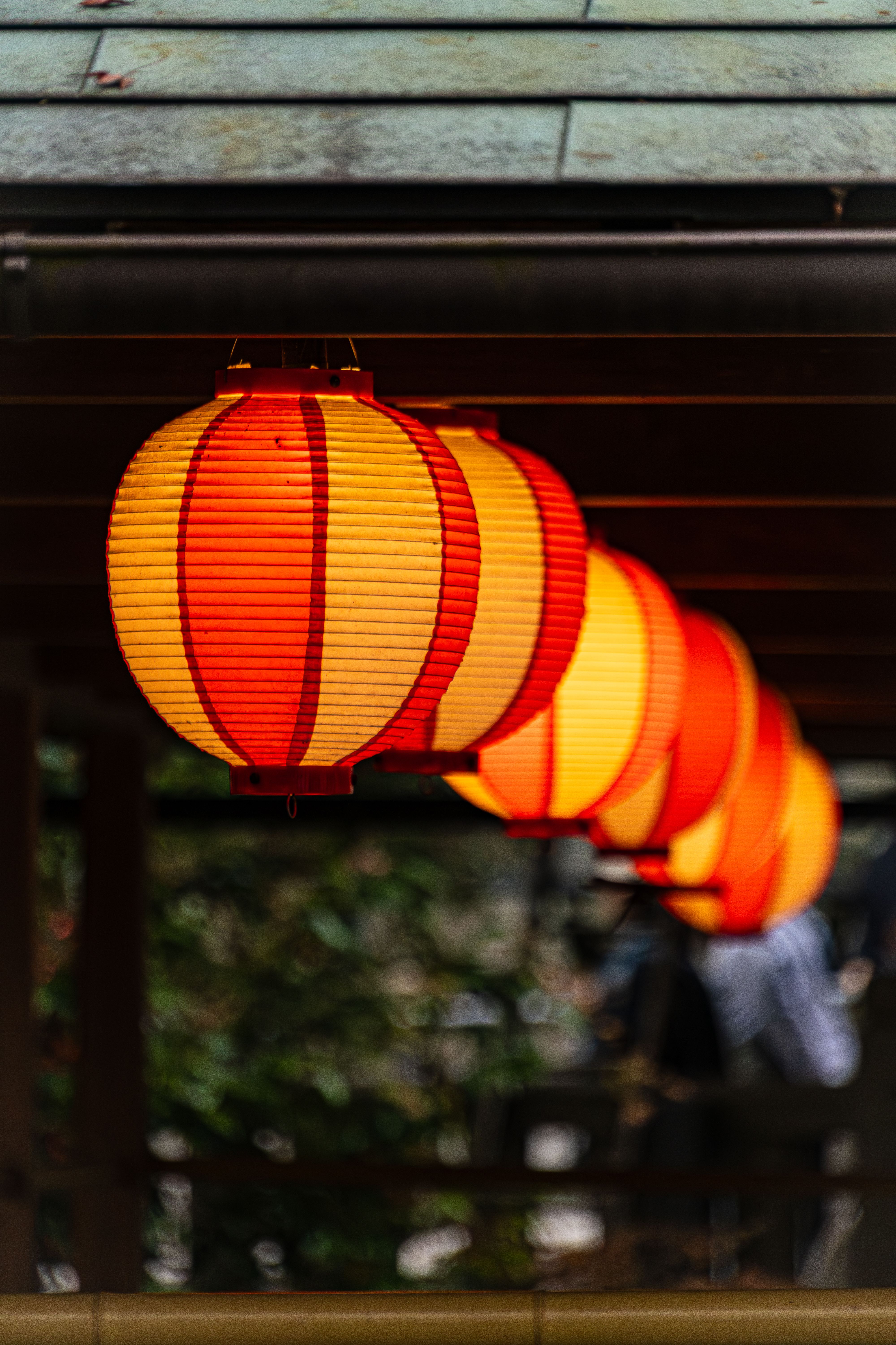 Traditional Japanese Lanterns in Kyoto Temple · Free Stock Photo