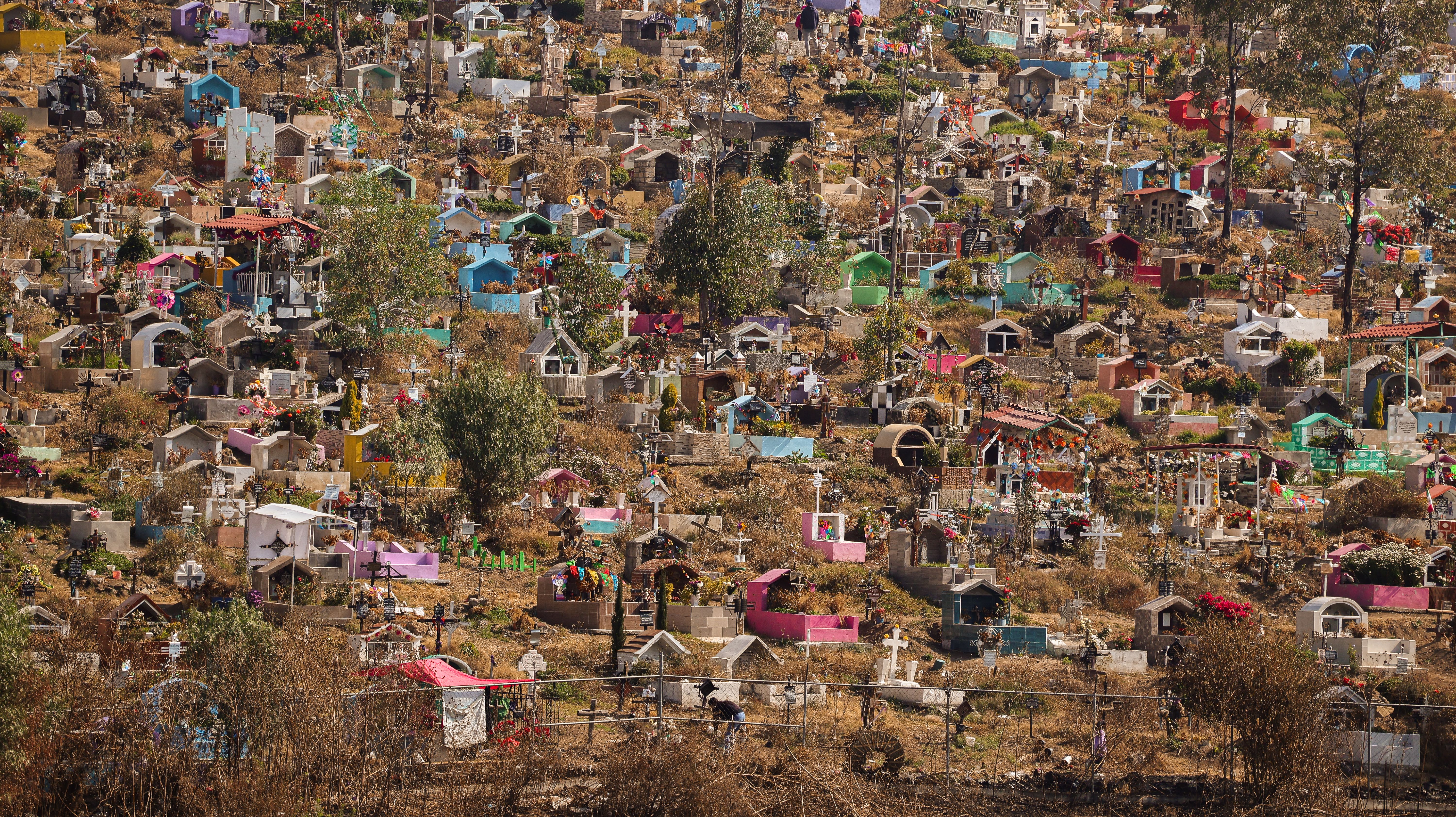 Colorful Cemetery View in Estado de México · Free Stock Photo