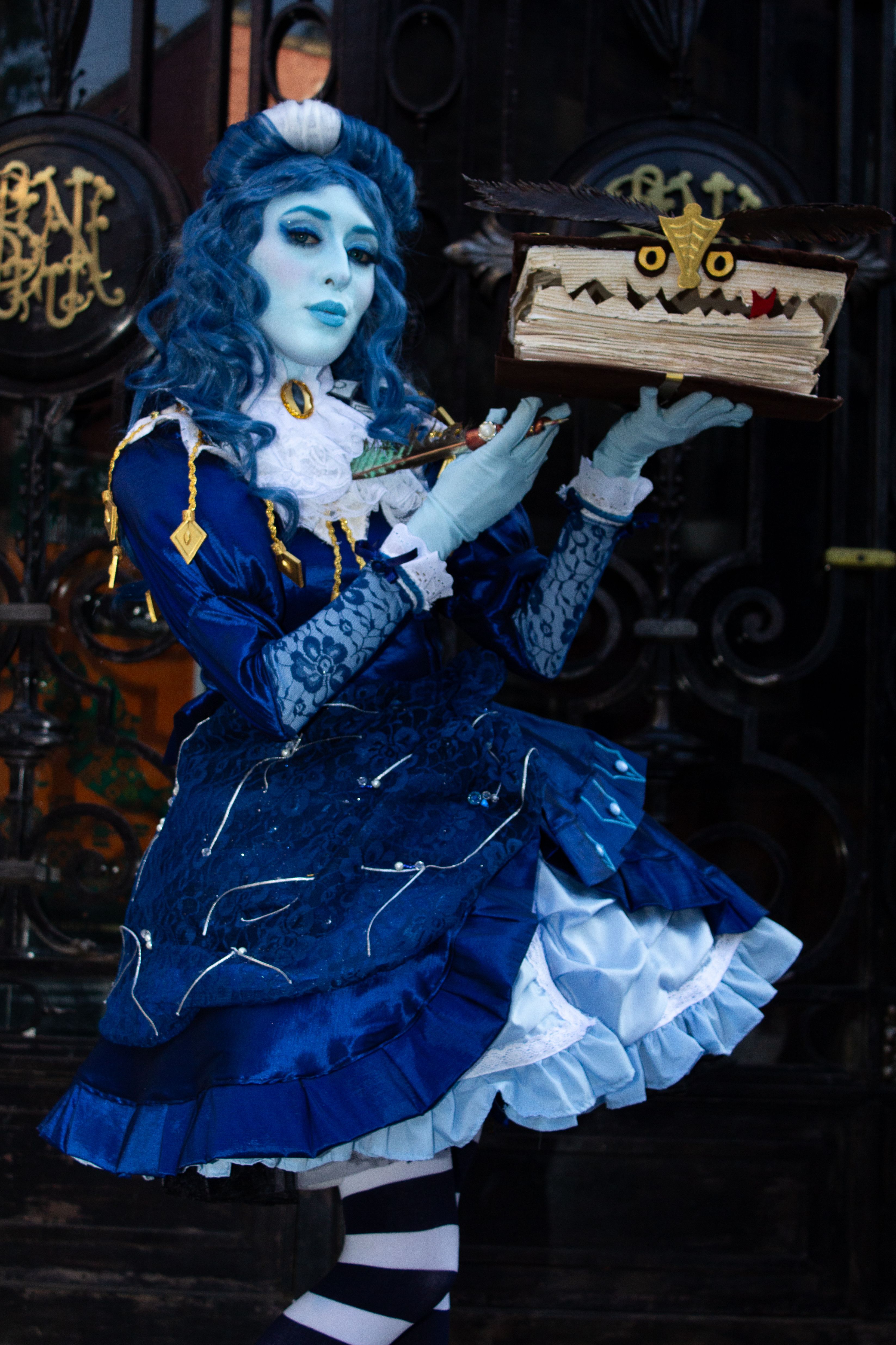Fantasy Cosplay Portrait of Blue Character · Free Stock Photo
