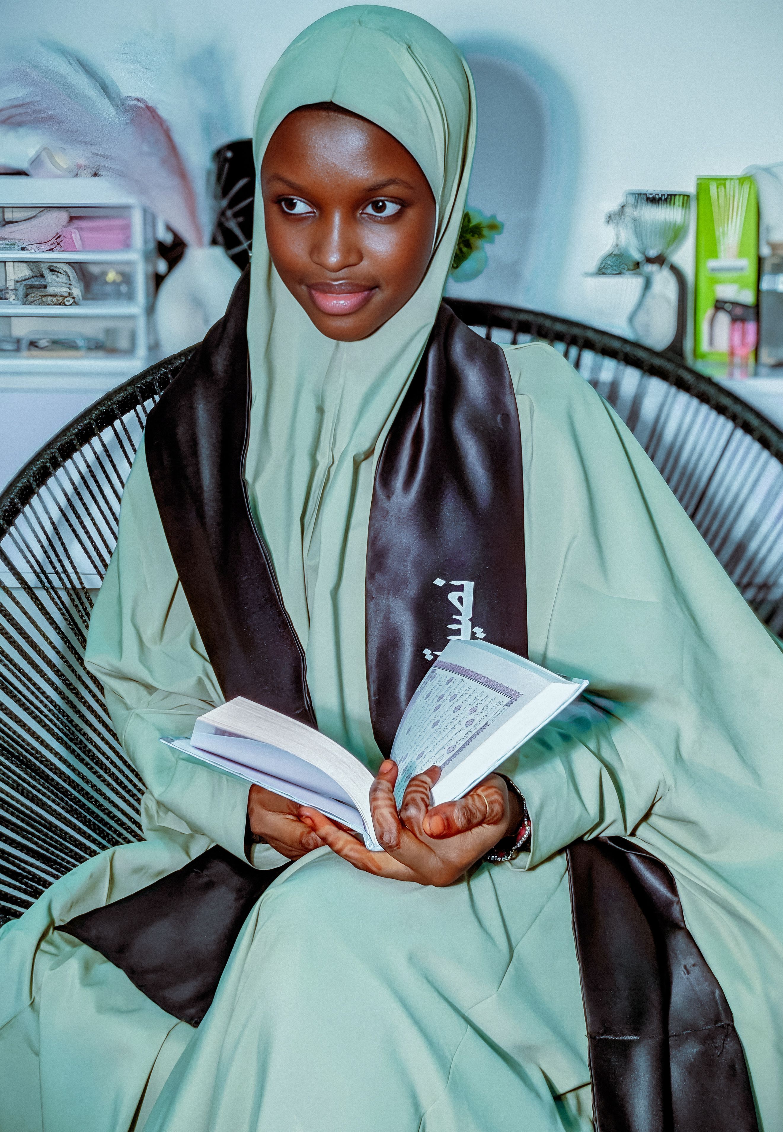 Young Woman in Traditional Dress with Book · Free Stock Photo