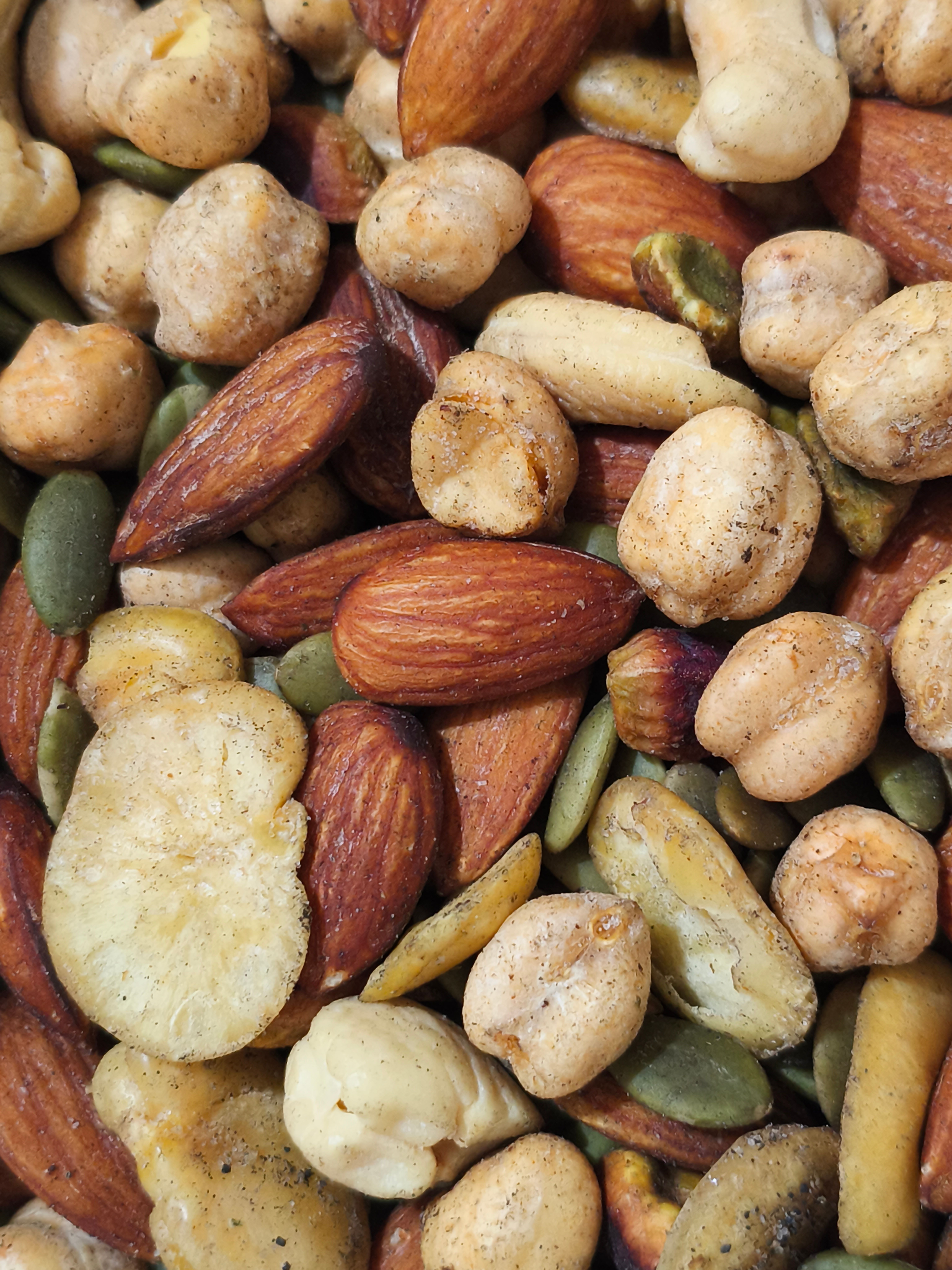 Close-up of Mixed Nuts and Seeds · Free Stock Photo