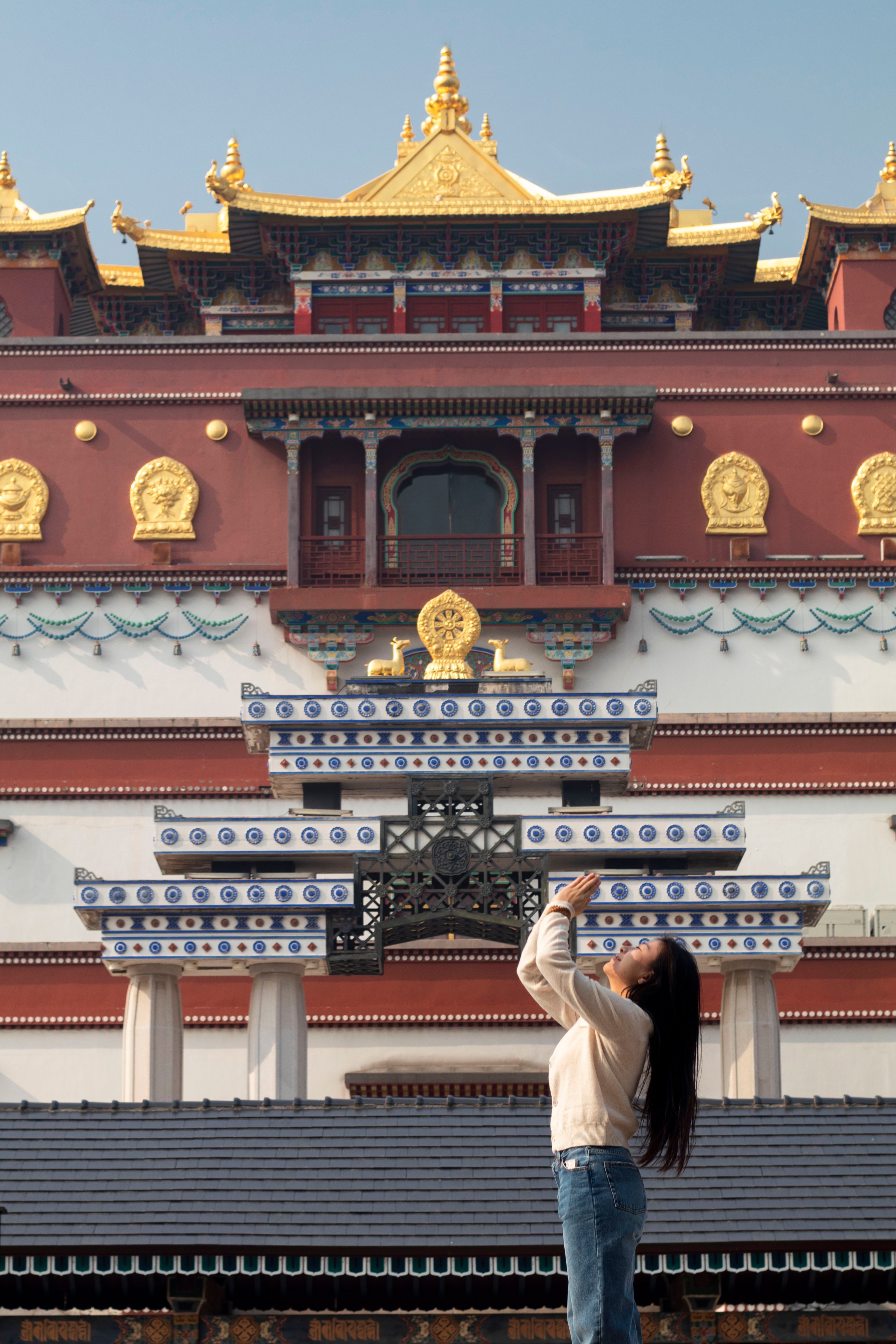 Tourist Captures Beautiful Chinese Architecture · Free Stock Photo