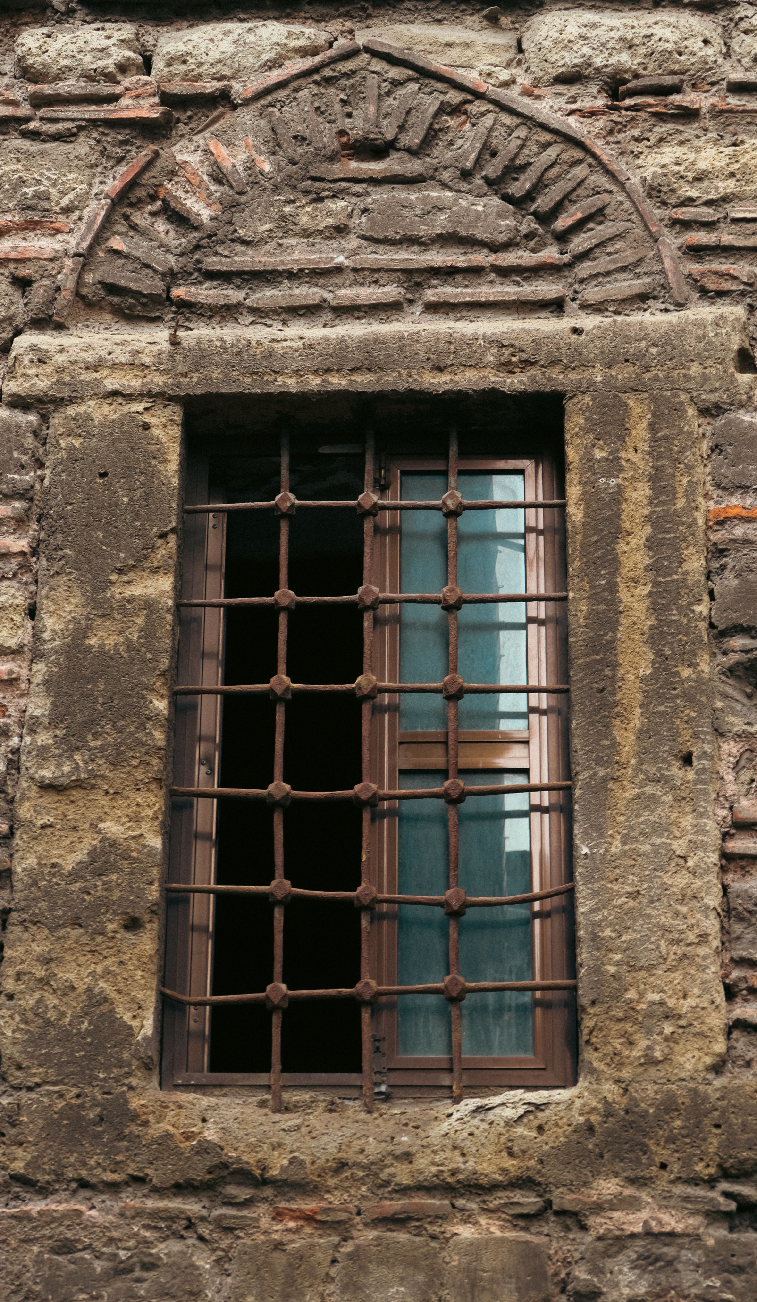 Ancient Building Window with Iron Grille · Free Stock Photo