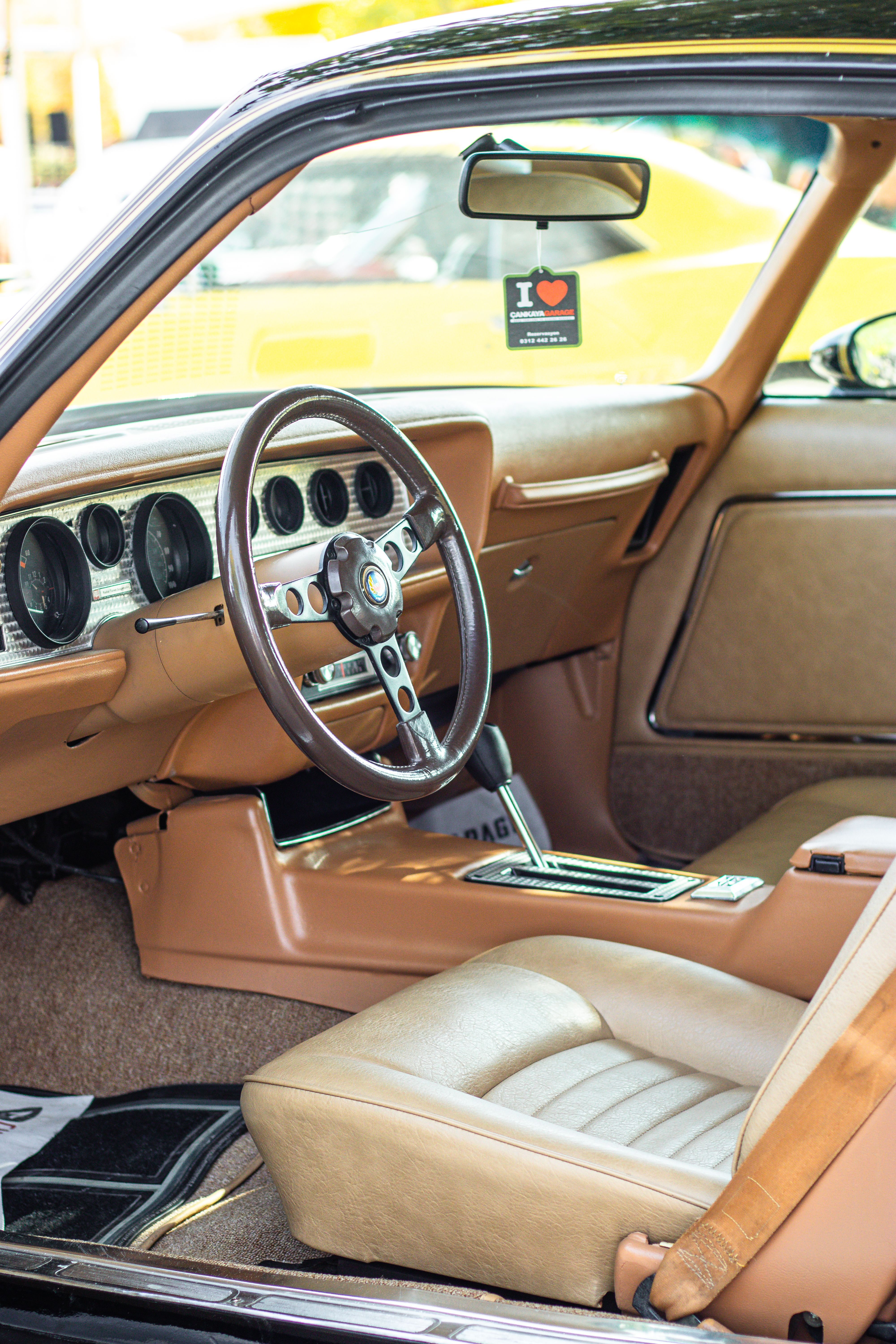 Classic Pontiac Trans Am Interior in Ankara · Free Stock Photo