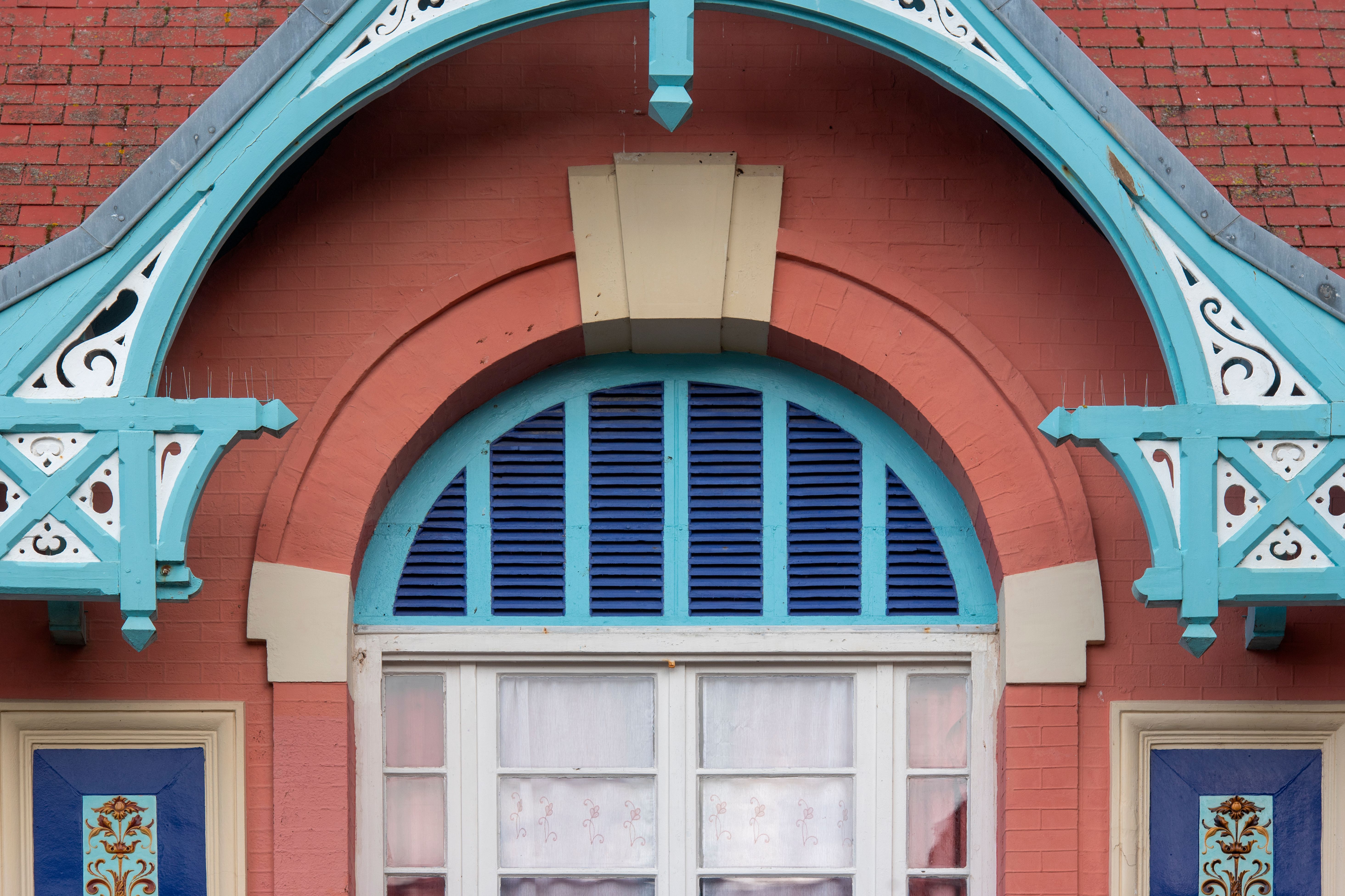 Colorful Architectural Detail of Historic Building · Free Stock Photo