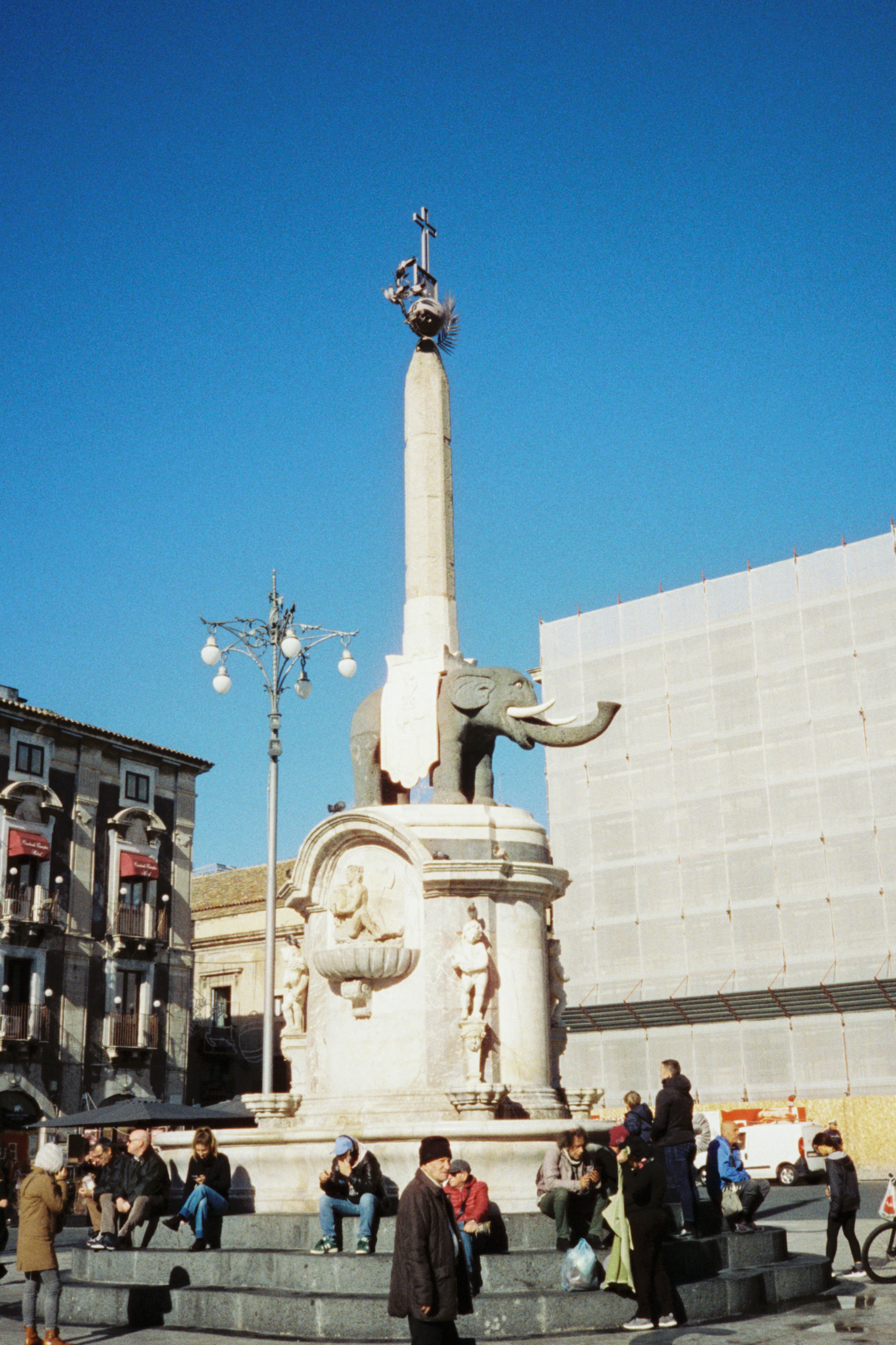 Piazza Duomo Catania with Elephant Fountain · Free Stock Photo