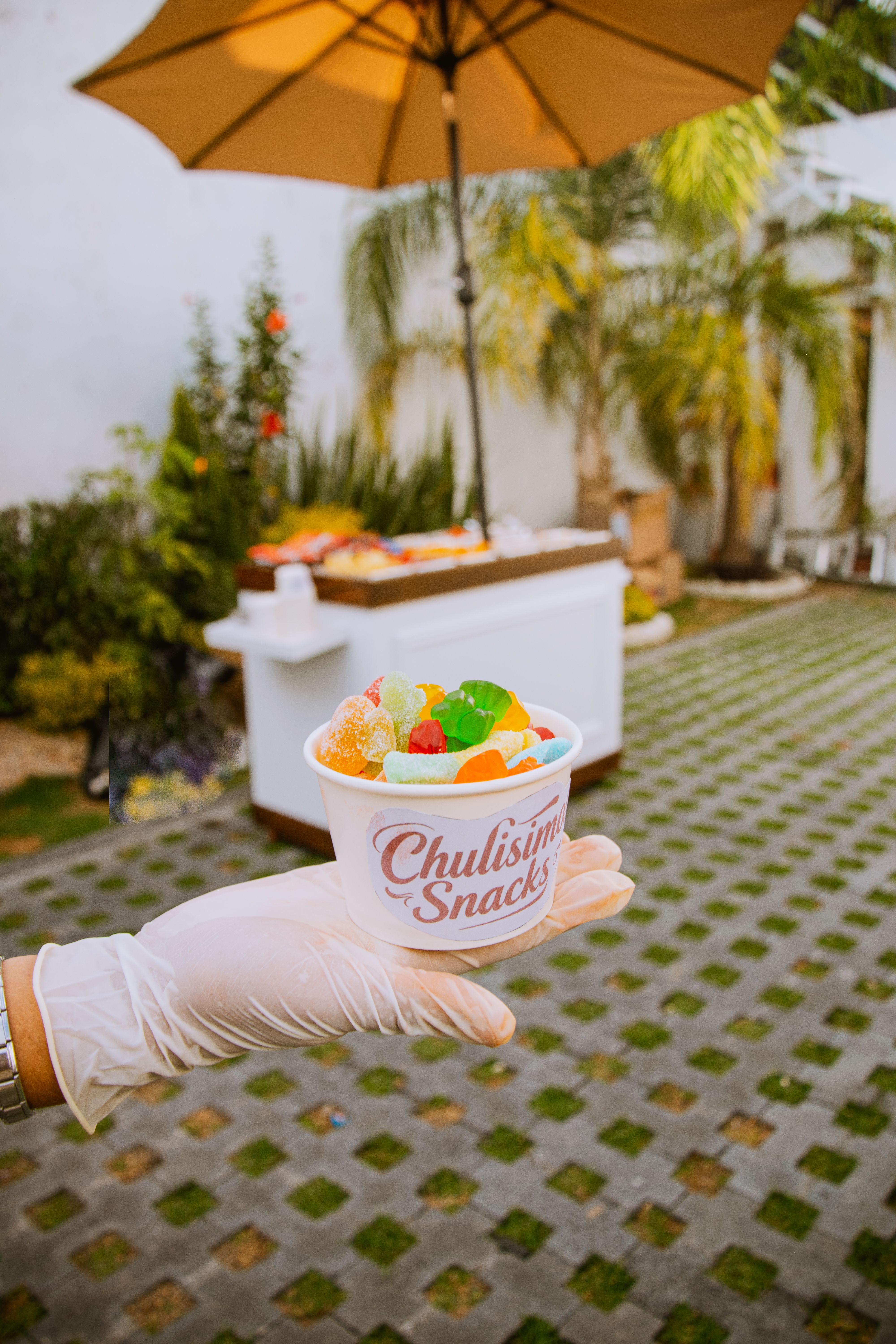 Mano Sosteniendo Helado De Frutas En Un Evento Al Aire Libre · Foto de ...