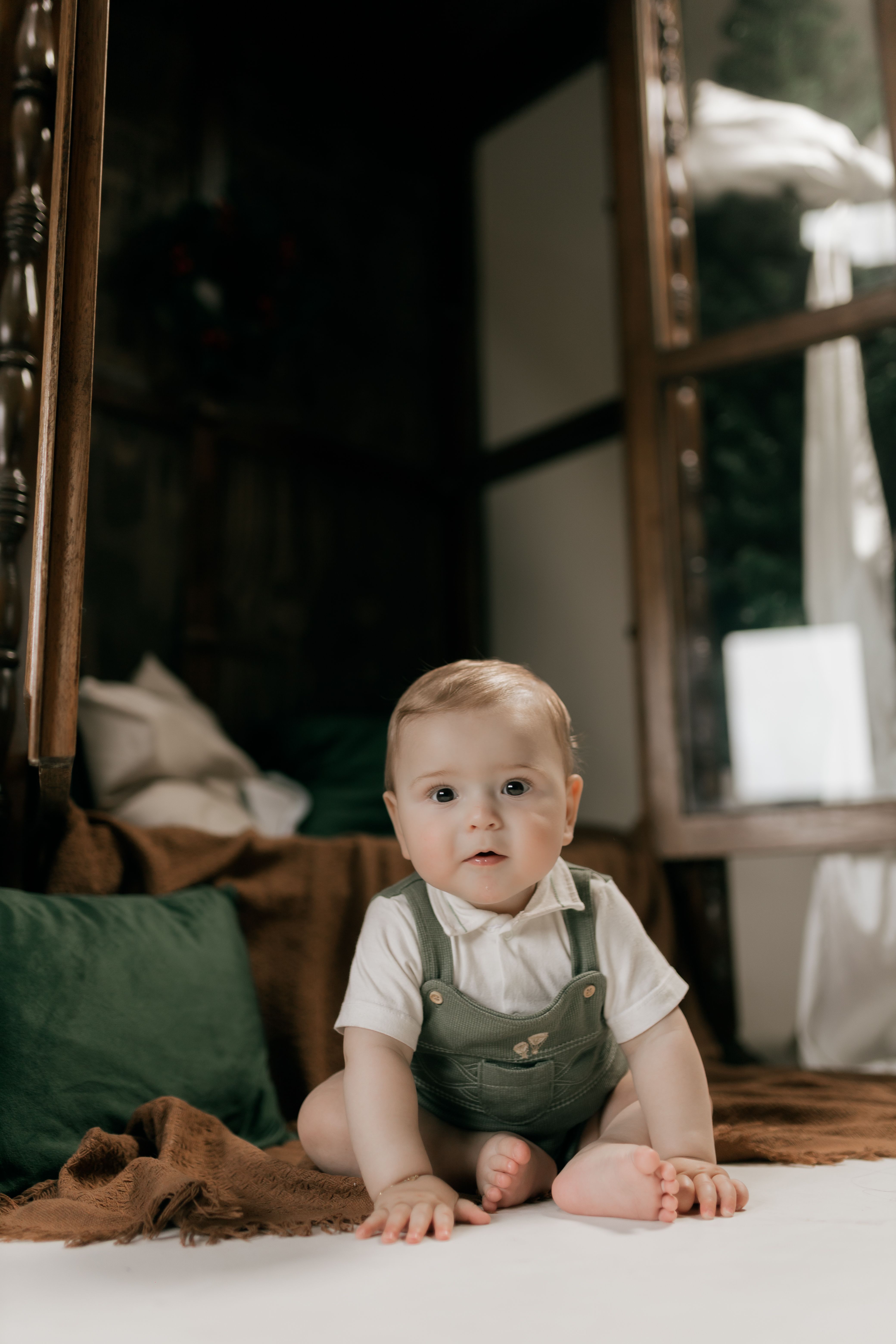 Adorable Baby in Vintage Room Setting · Free Stock Photo