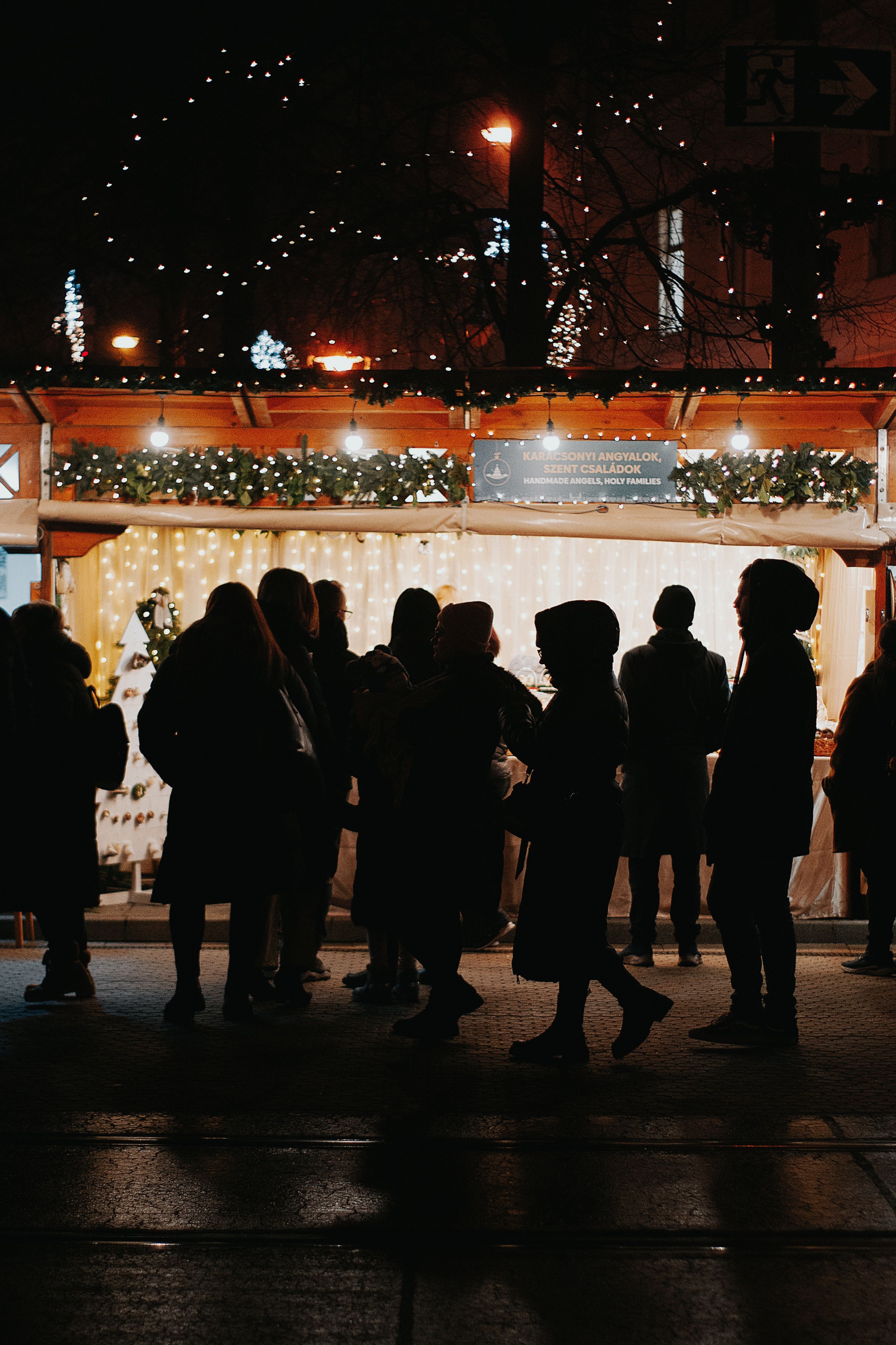 Festive Night Market in Hungary · Free Stock Photo