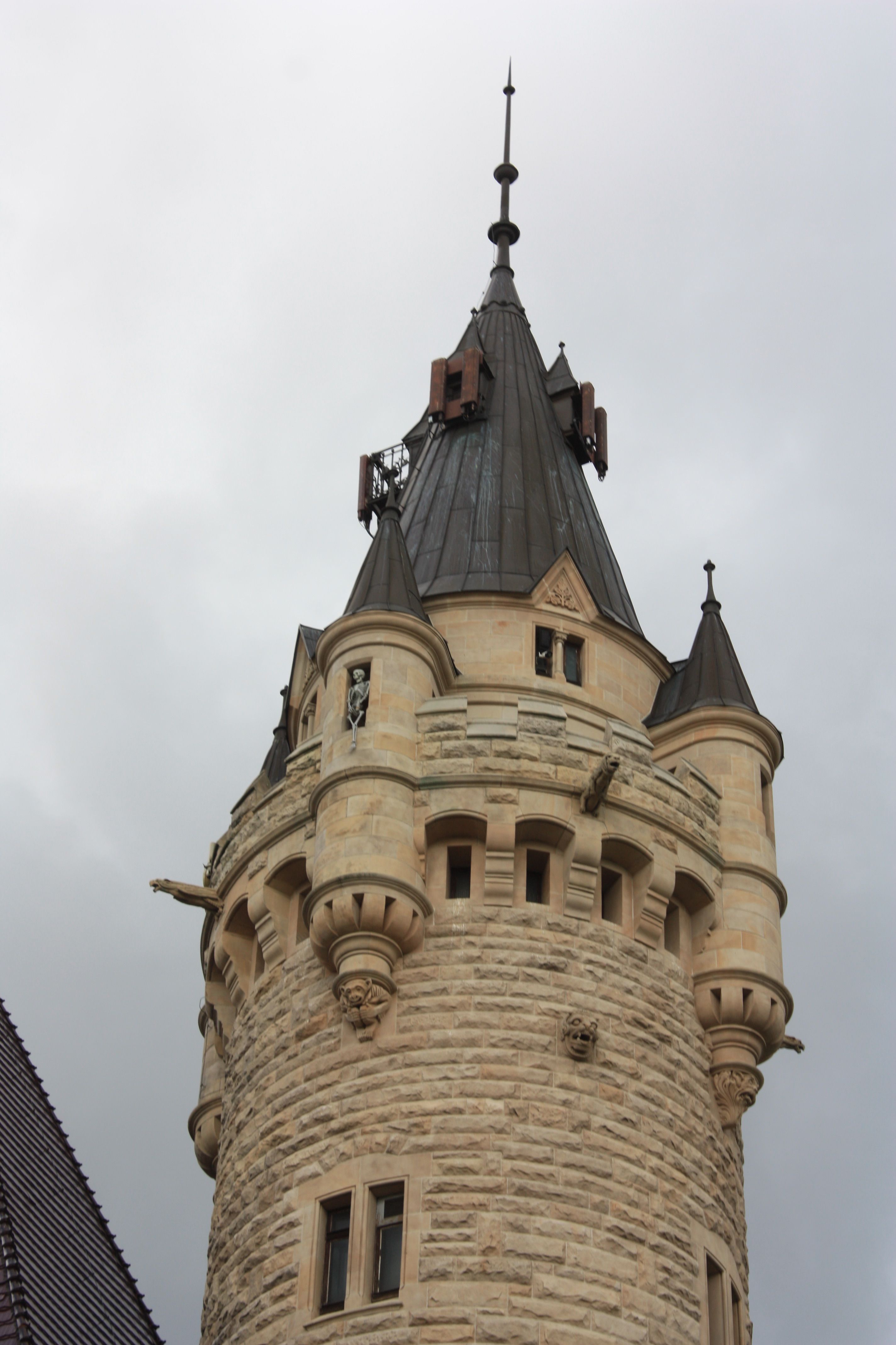 Gothic Revival Tower against Cloudy Sky · Free Stock Photo
