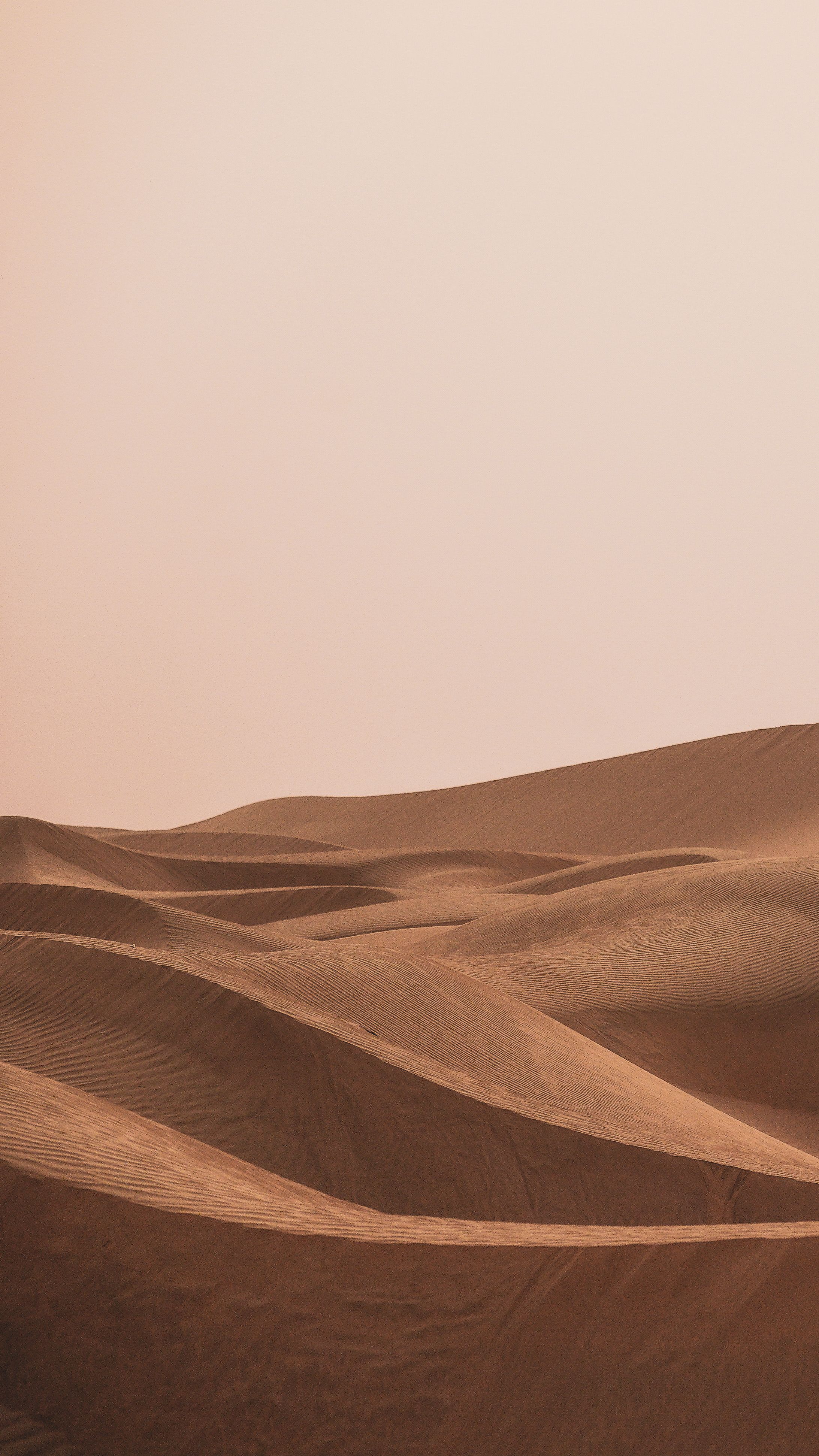 Peaceful Desert Landscape with Rolling Sand Dunes · Free Stock Photo
