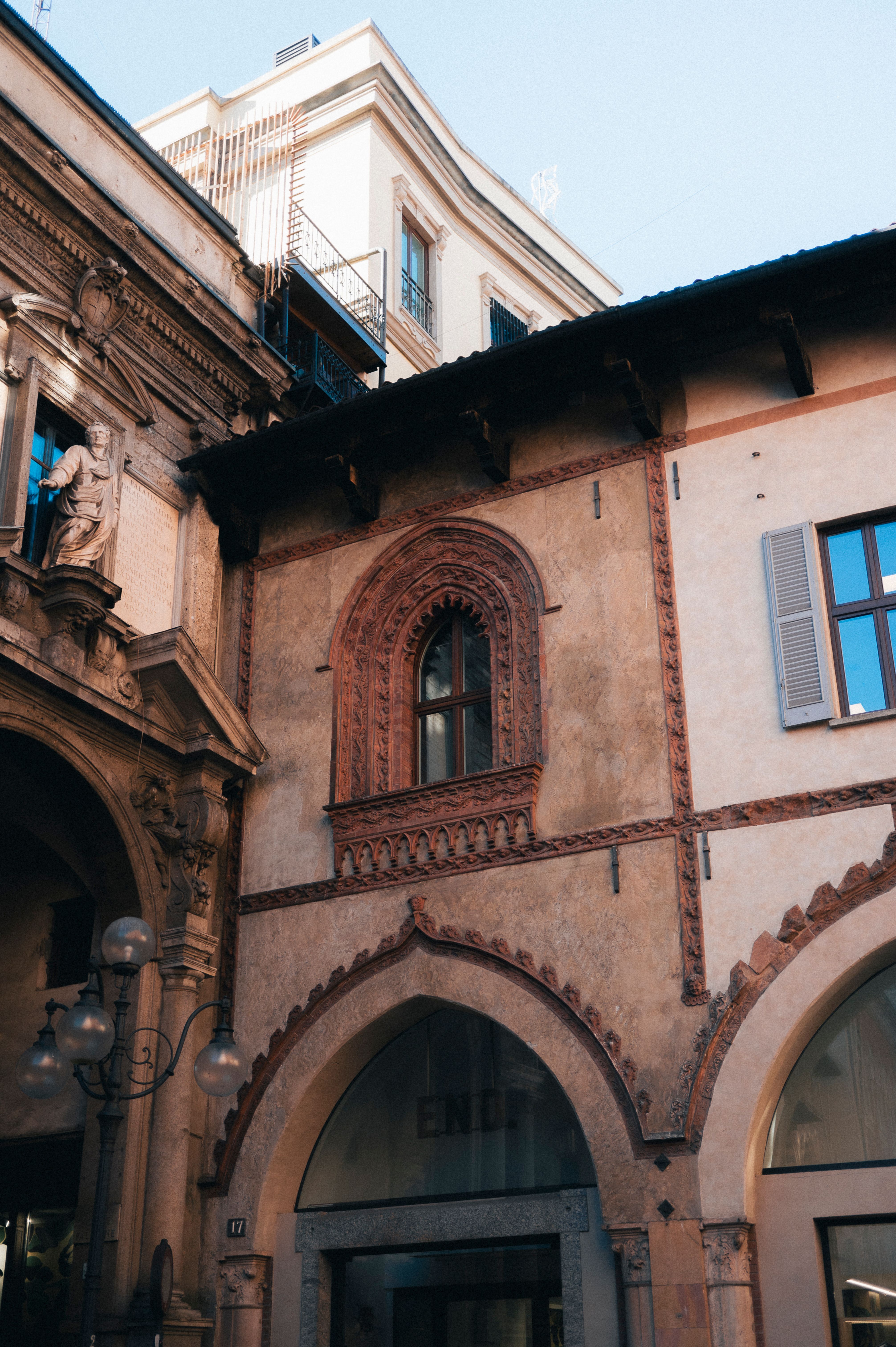 Historic European Architecture with Arched Windows · Free Stock Photo