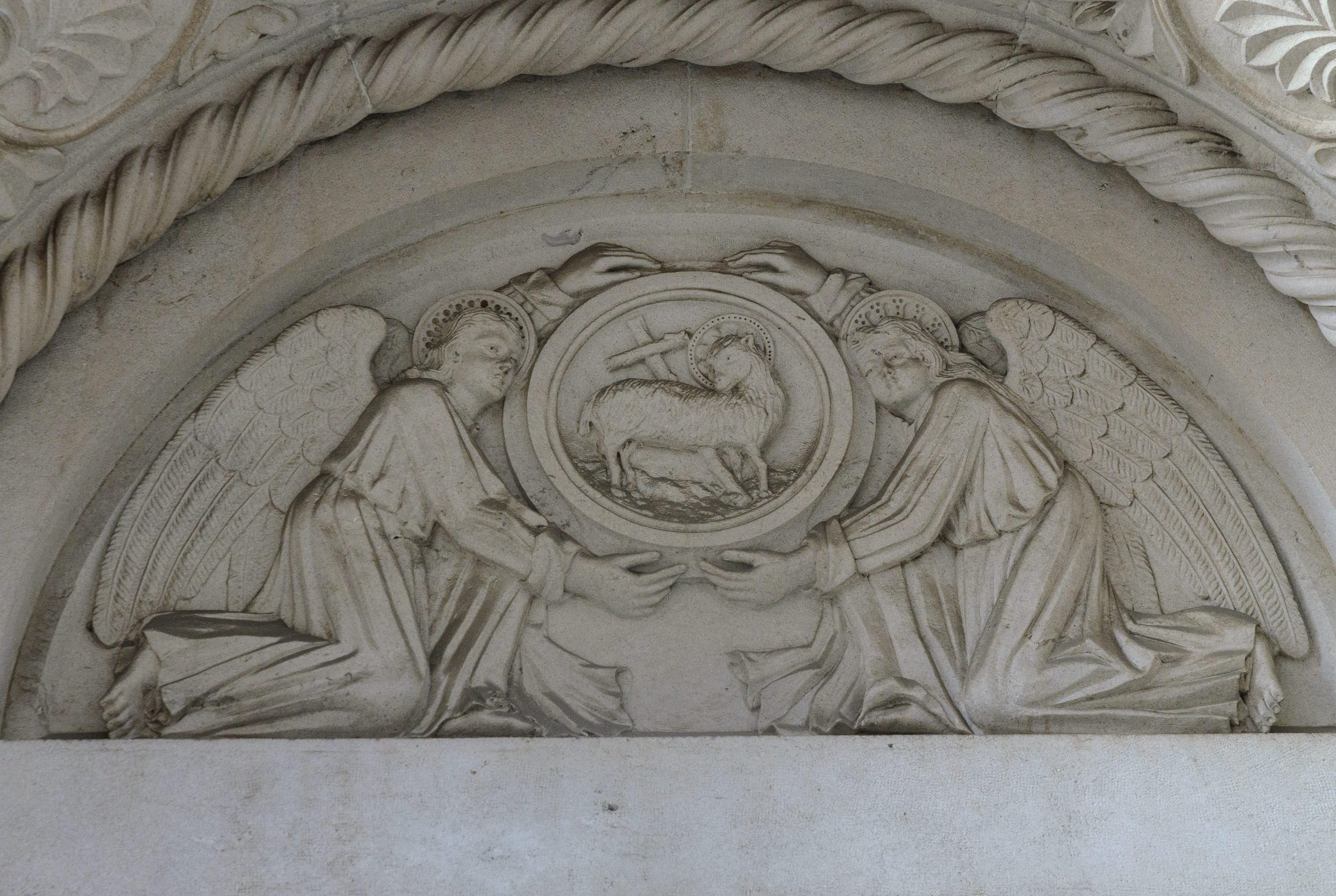 Ornate Stone Relief of Angels in Kotor · Free Stock Photo