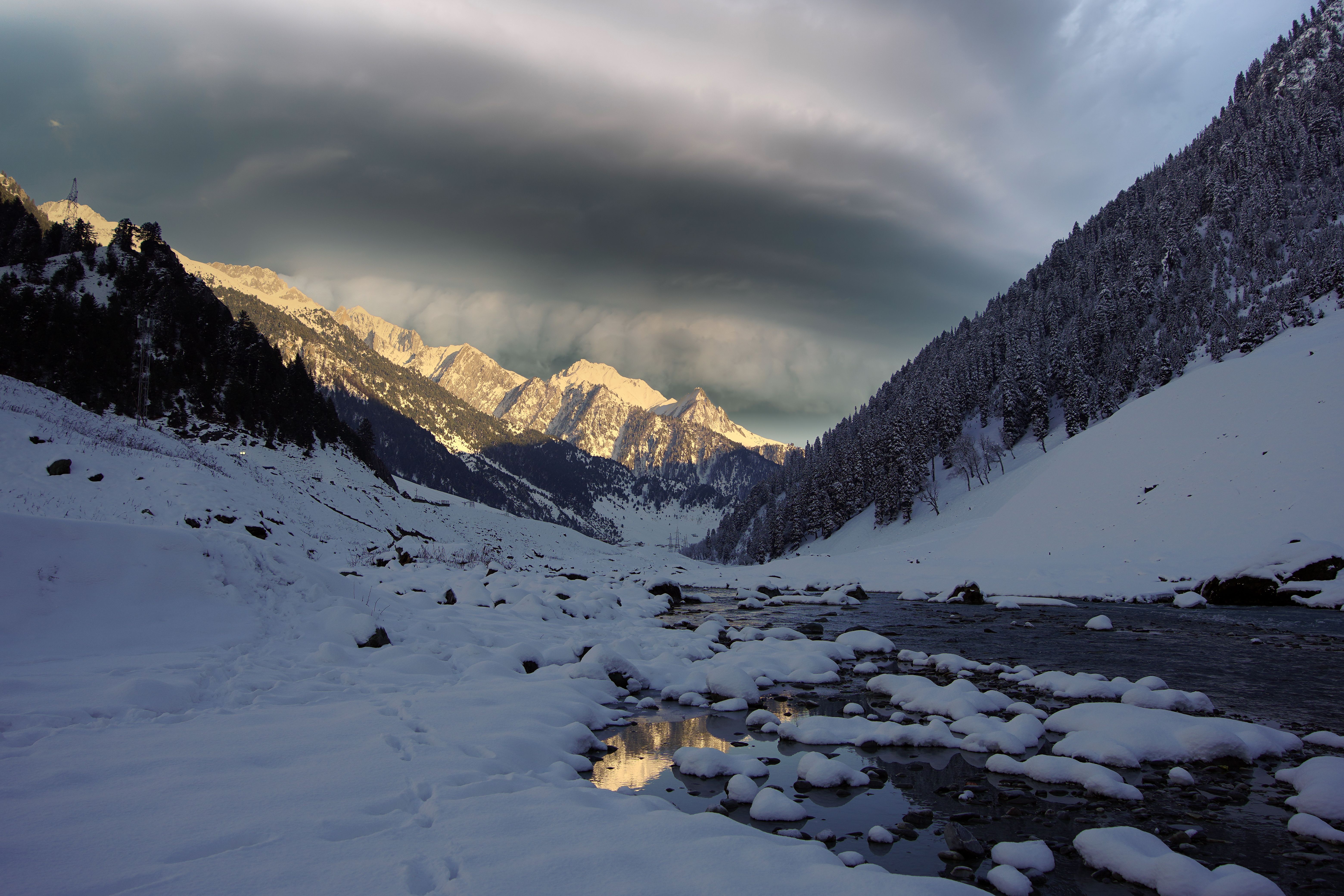 Snowy Landscape in Sonamarg, Kashmir · Free Stock Photo