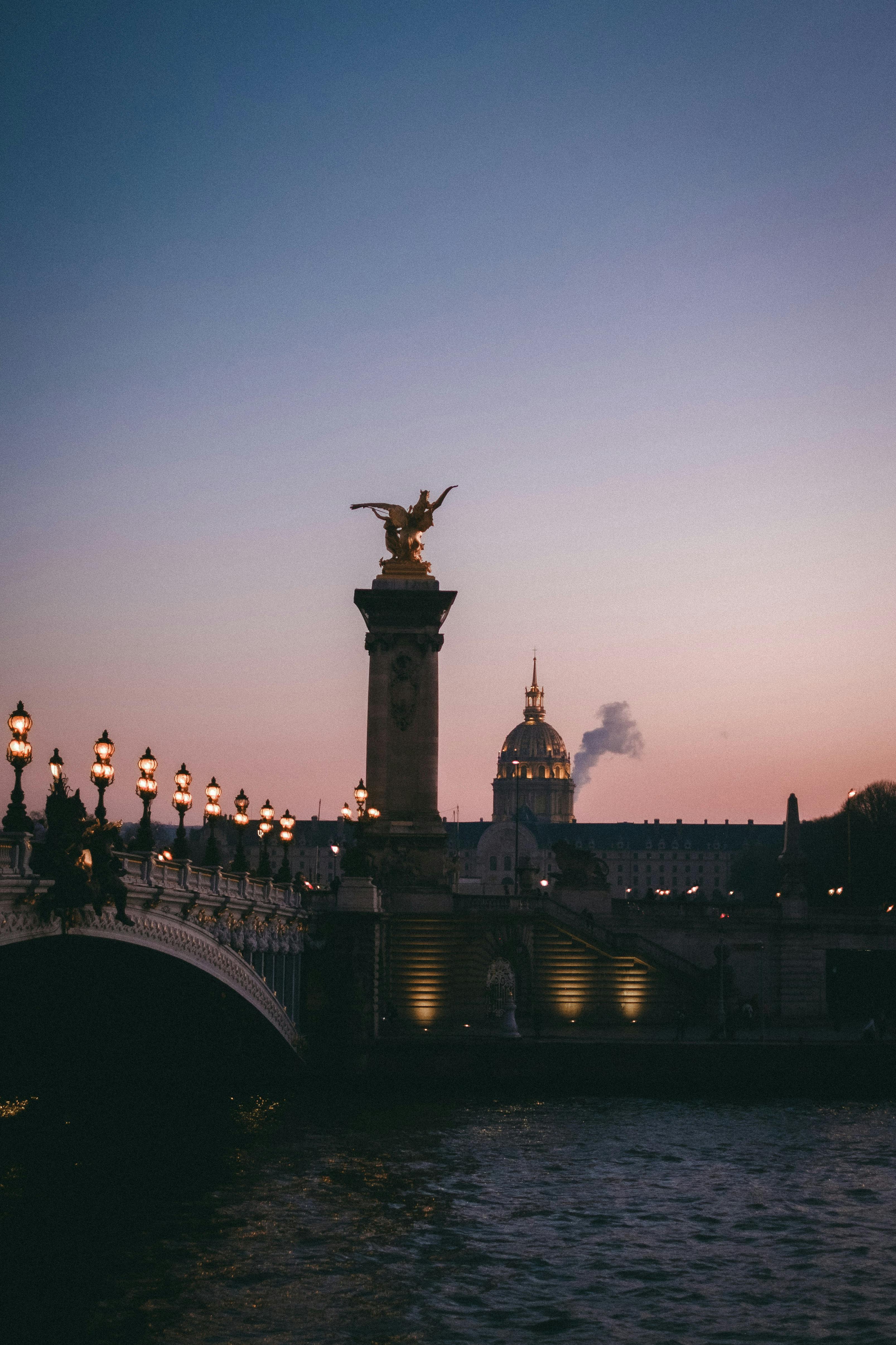 Alexandre III Bridge at Twilight in Paris · Free Stock Photo