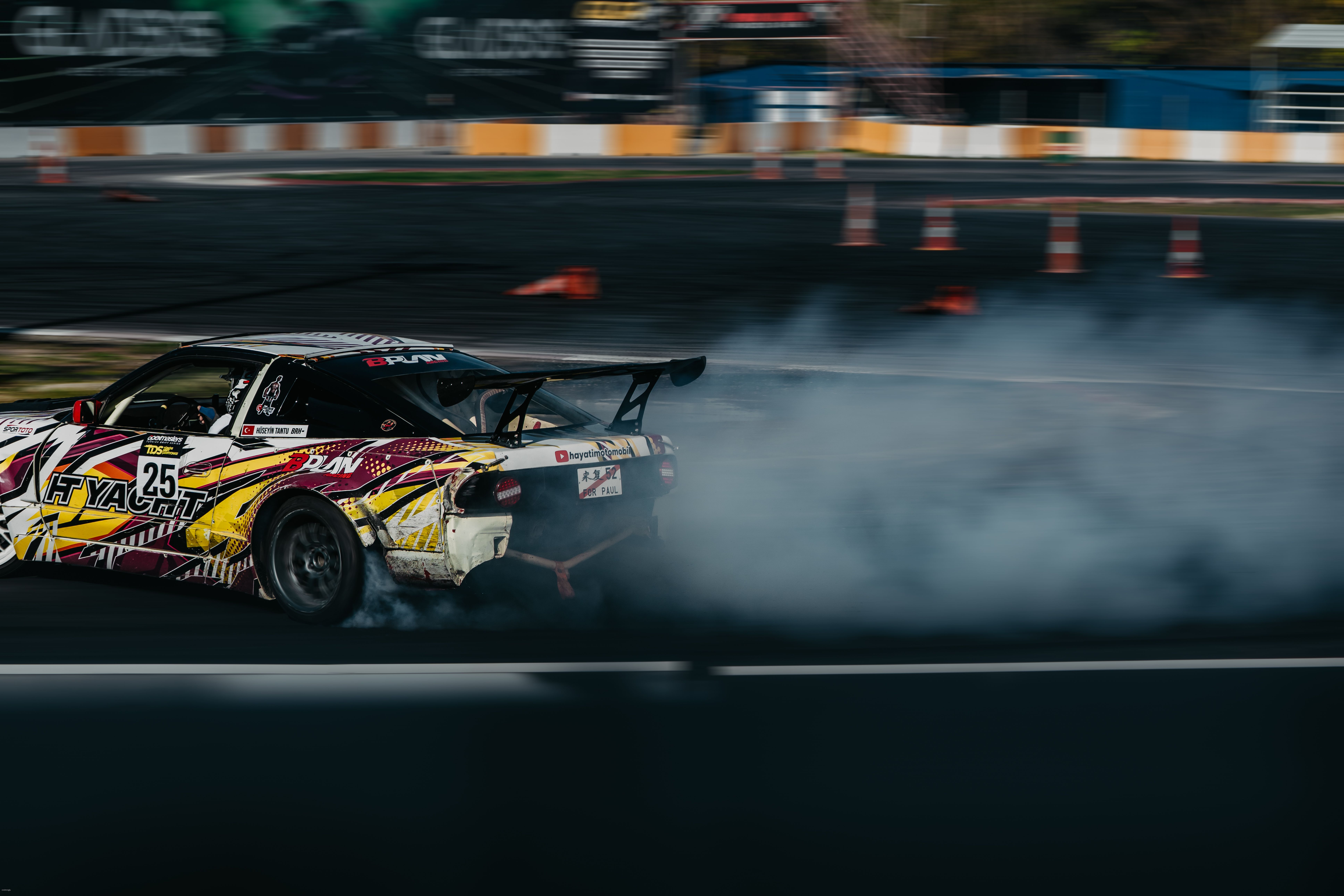 View of a Car Drifting at the Formula Drift Event in Long Beach ...
