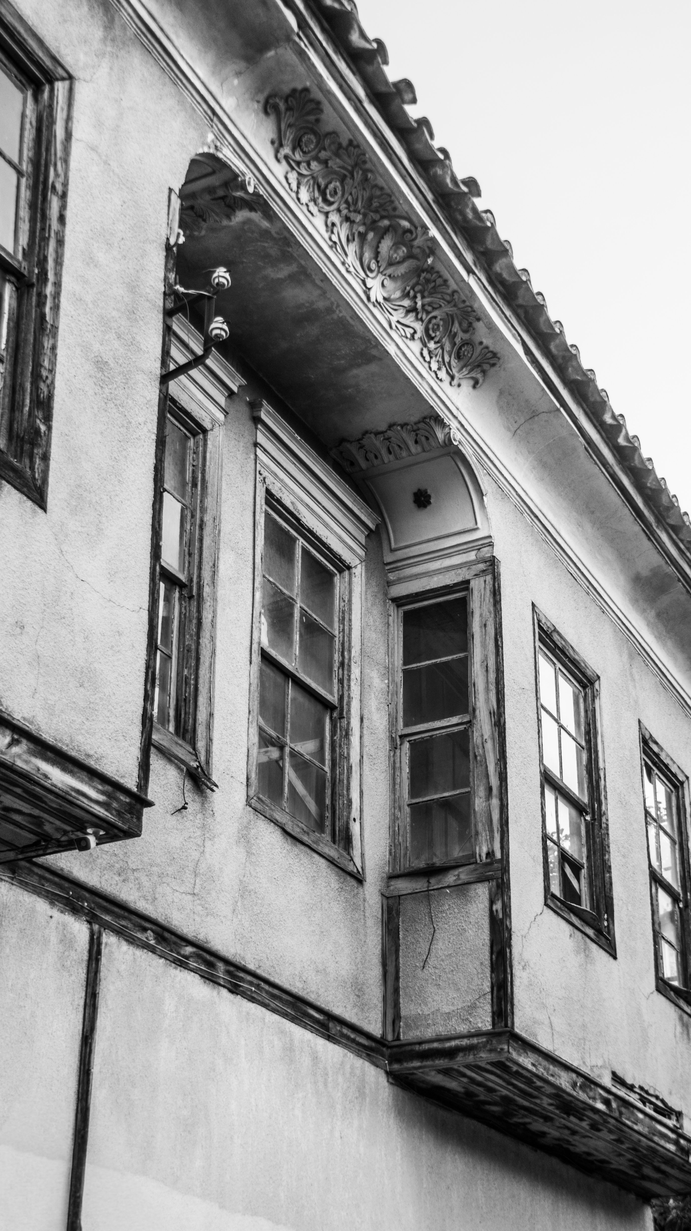 Historic Architectural Detail of a Vintage Building · Free Stock Photo