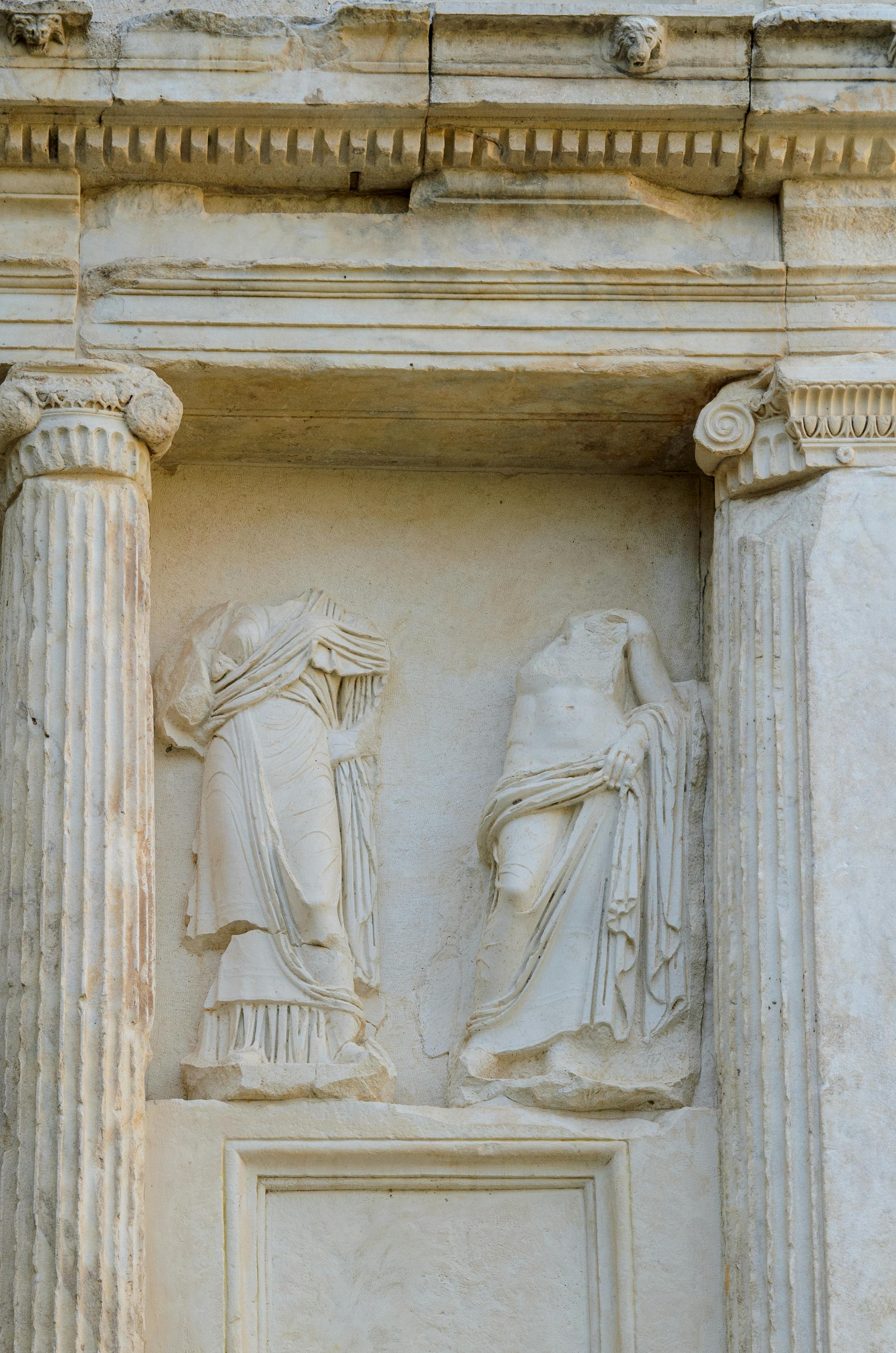 Ancient Relief Sculpture in Aphrodisias Turkey · Free Stock Photo