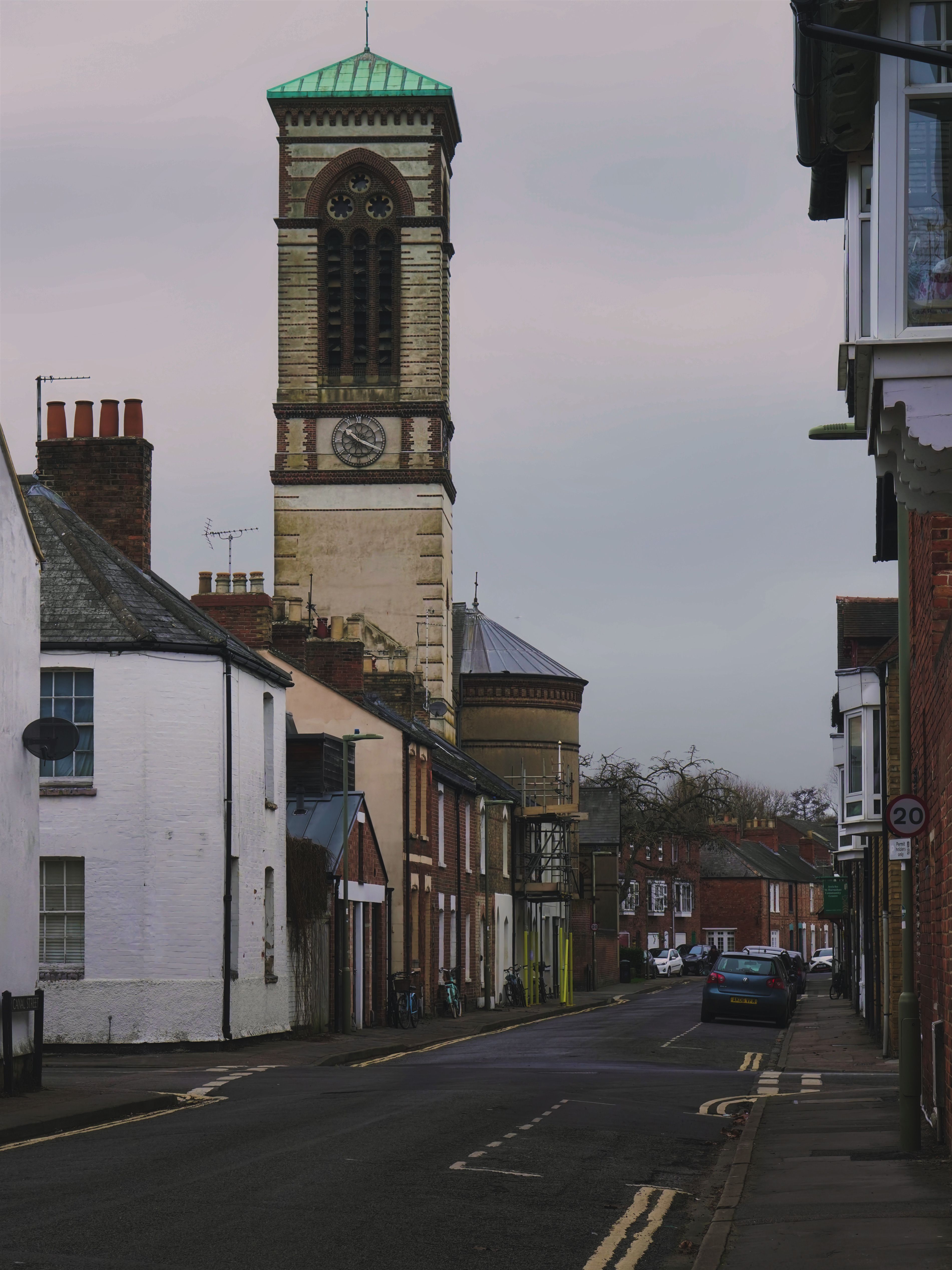 Historic Clock Tower in English Townscape · Free Stock Photo
