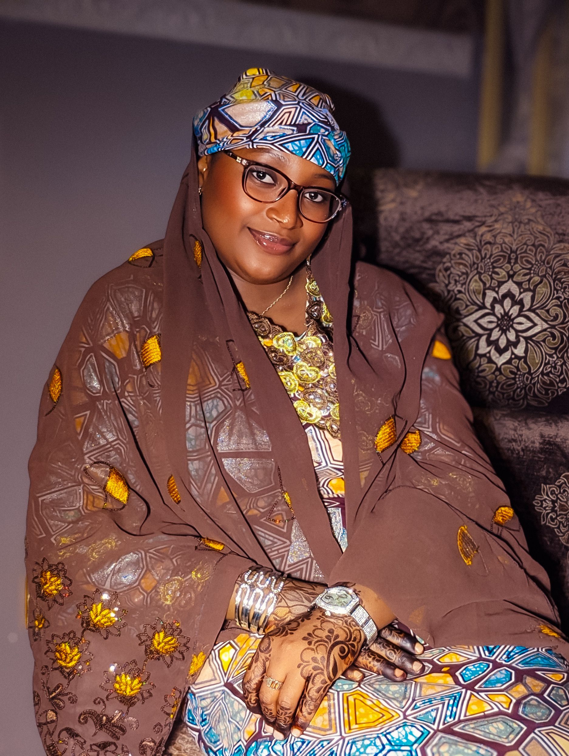 Elegant Woman in Traditional Hausa Attire · Free Stock Photo