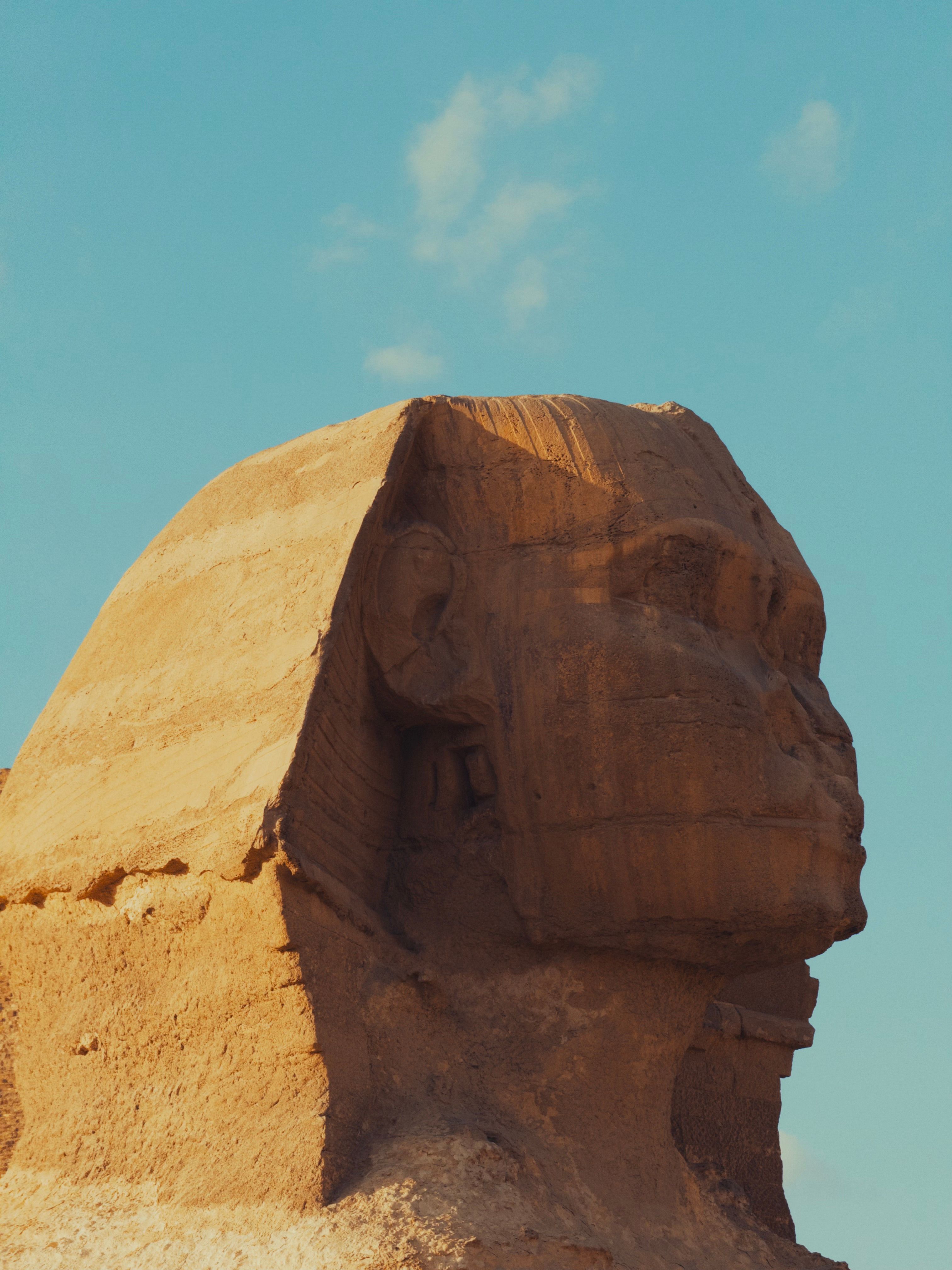 Side View of Great Sphinx Statue · Free Stock Photo